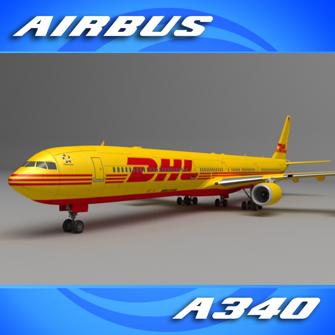 a340-600 dhl a340 3ds