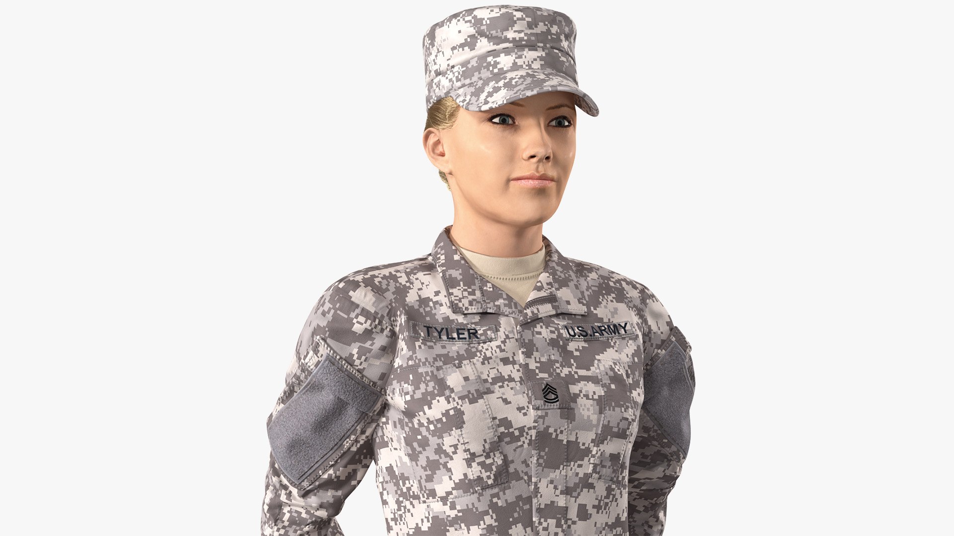 Female Soldier Military Acu 3D Model - TurboSquid 1687881