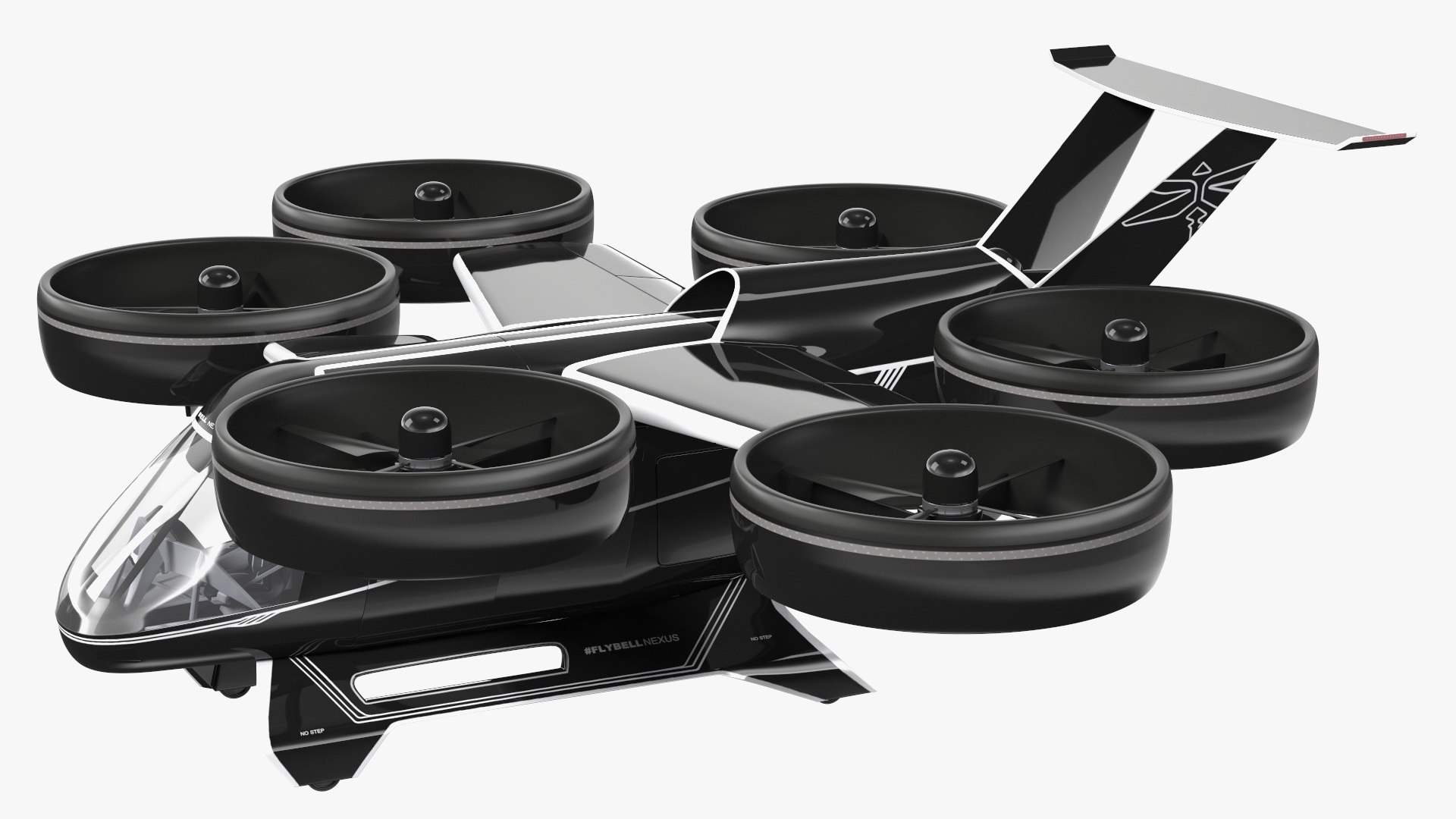 Flying Car Bell Nexus 6HX 3D model - TurboSquid 2174783
