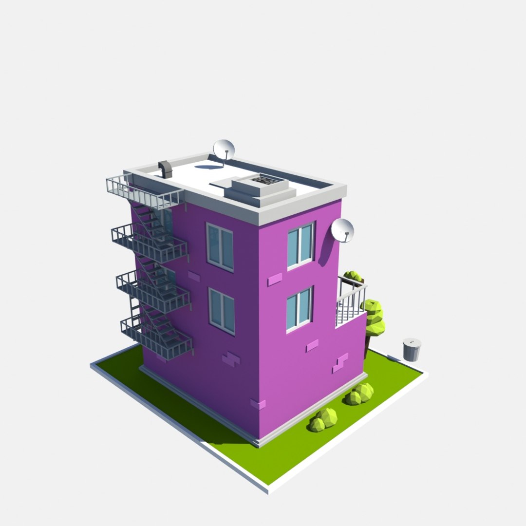 3D build purple - TurboSquid 1171983