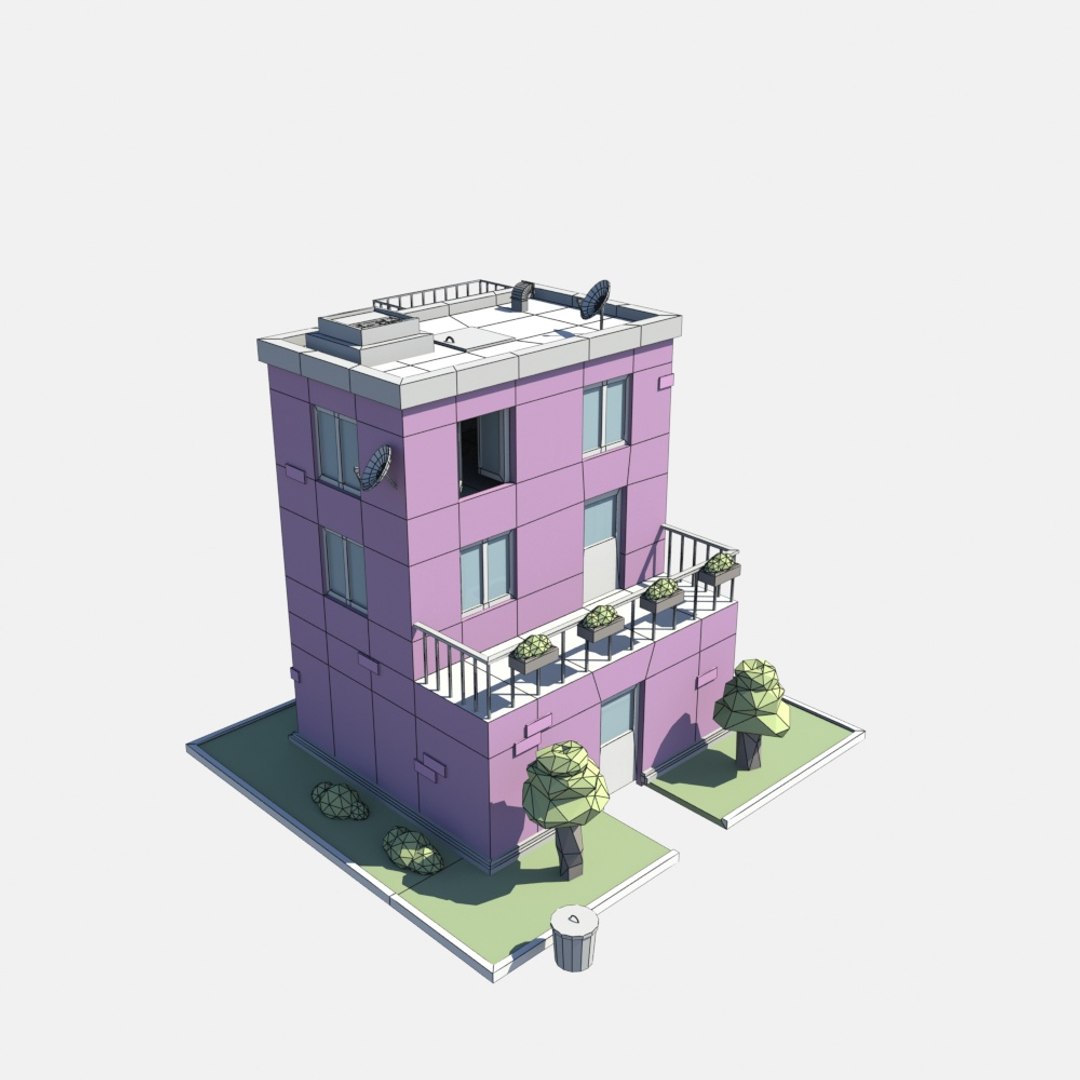 3D build purple - TurboSquid 1171983