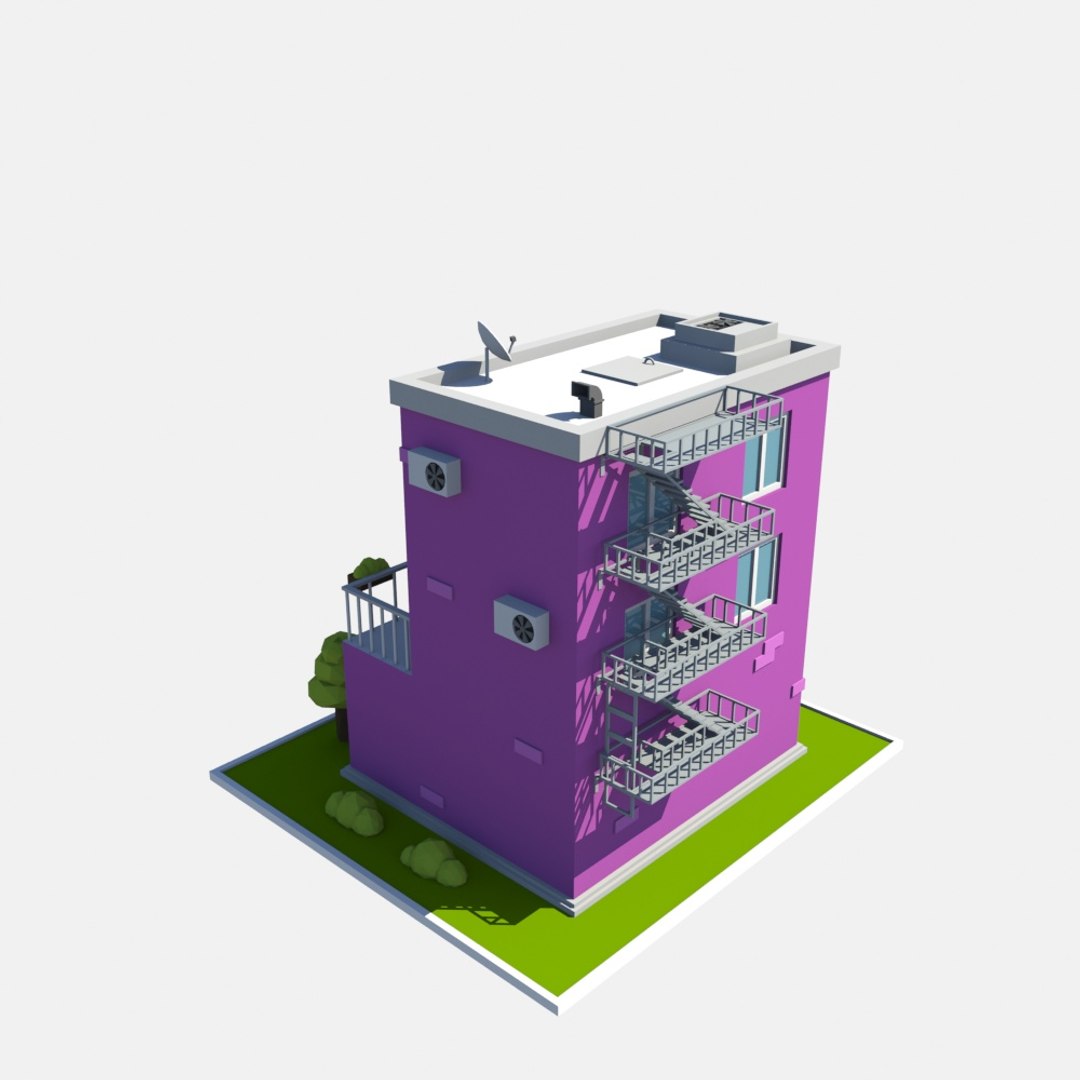 3D build purple - TurboSquid 1171983