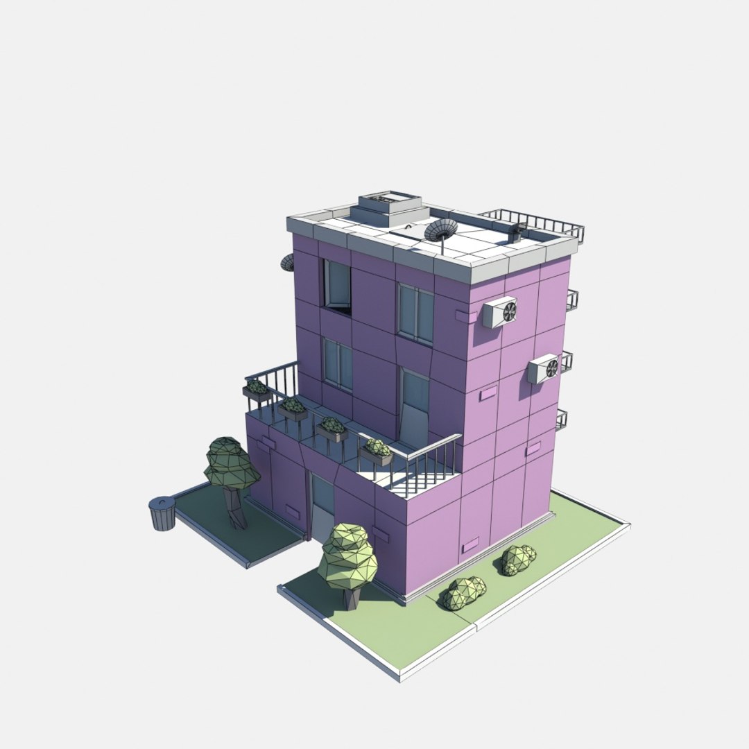 3D build purple - TurboSquid 1171983