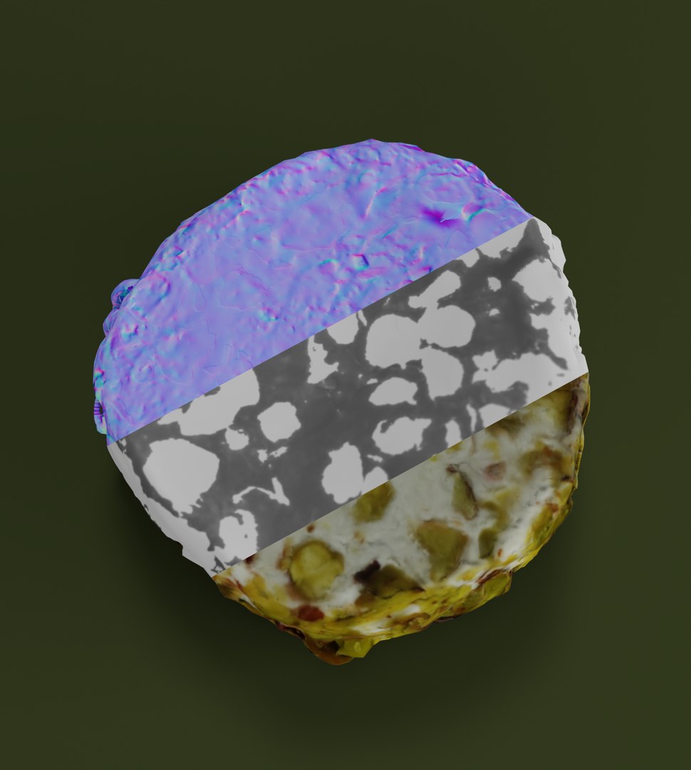 Pistachio Nougat 3D Model - TurboSquid 2062865