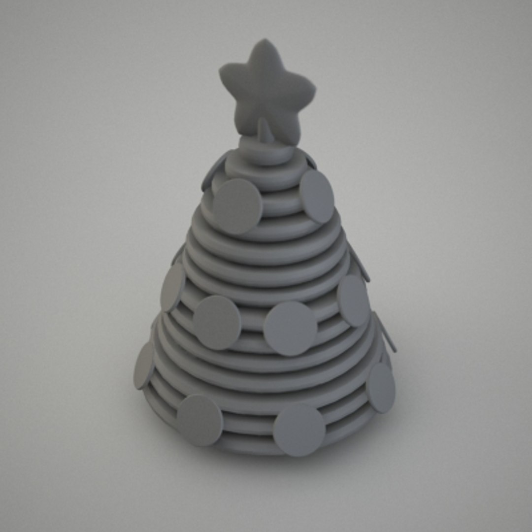 3d Model Stylized Christmass Tree