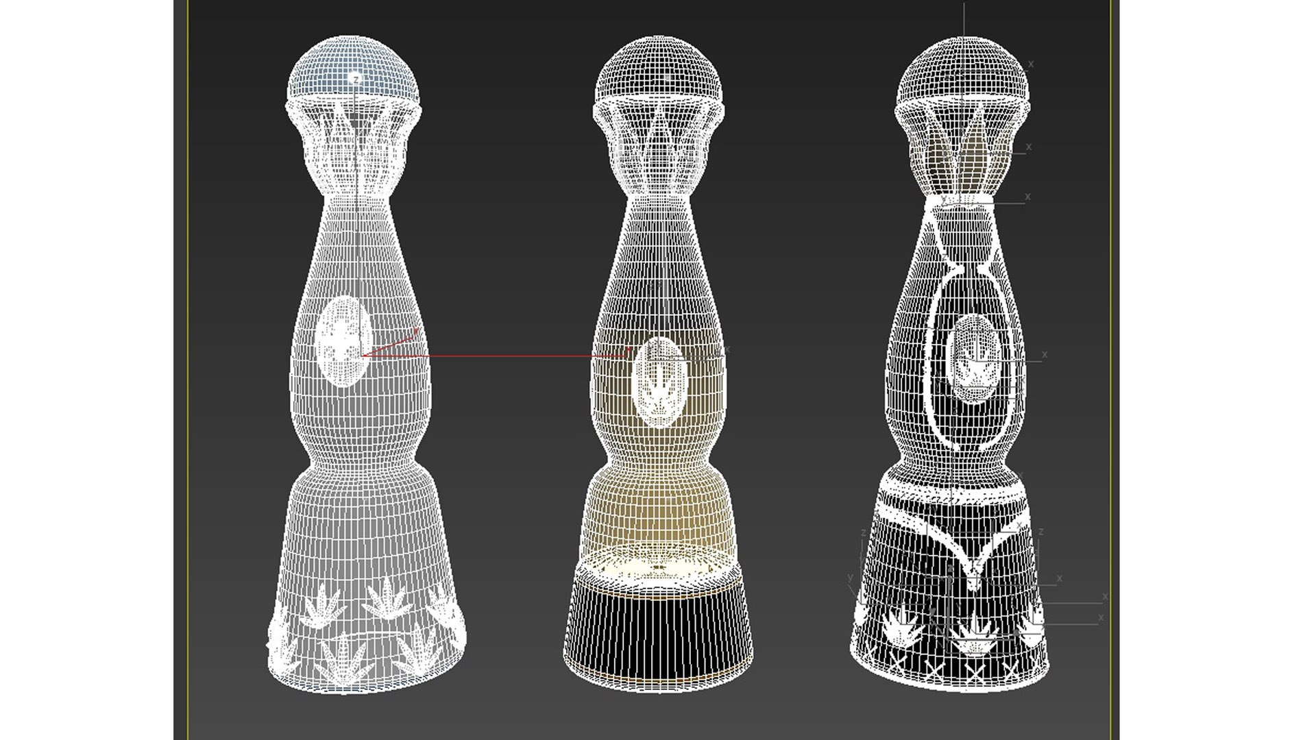 3D Clase Azul Gold Tequila Model - TurboSquid 2234389