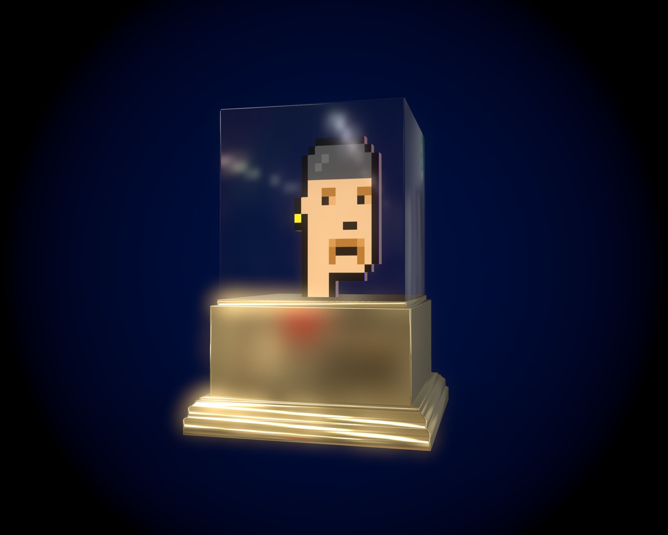 3D Gold Punk Low Poly - TurboSquid 1824806