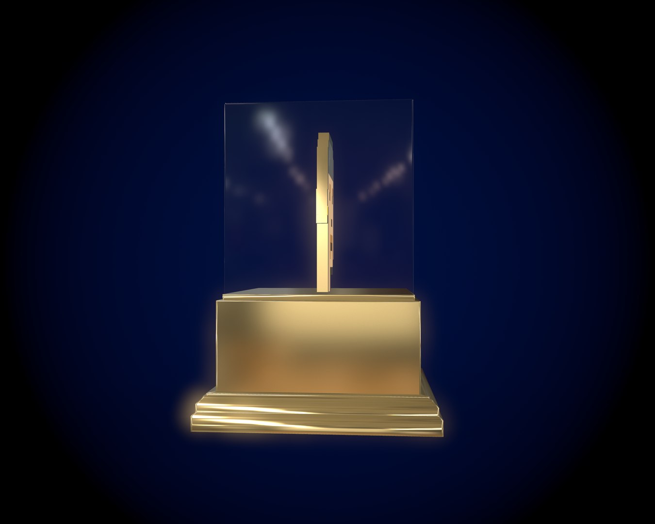 3D Gold Punk Low Poly - TurboSquid 1824806