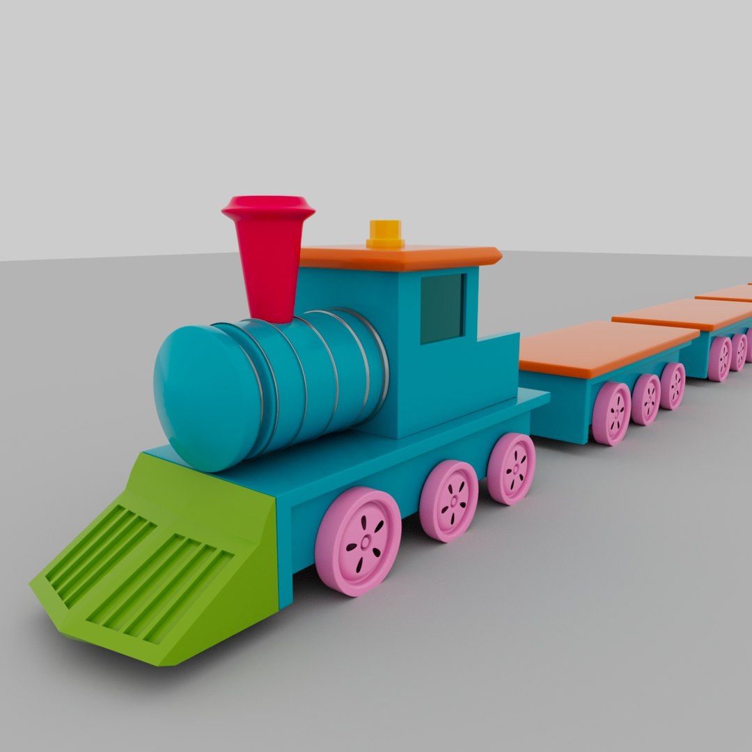 Toy Train 3D Model - TurboSquid 2015749