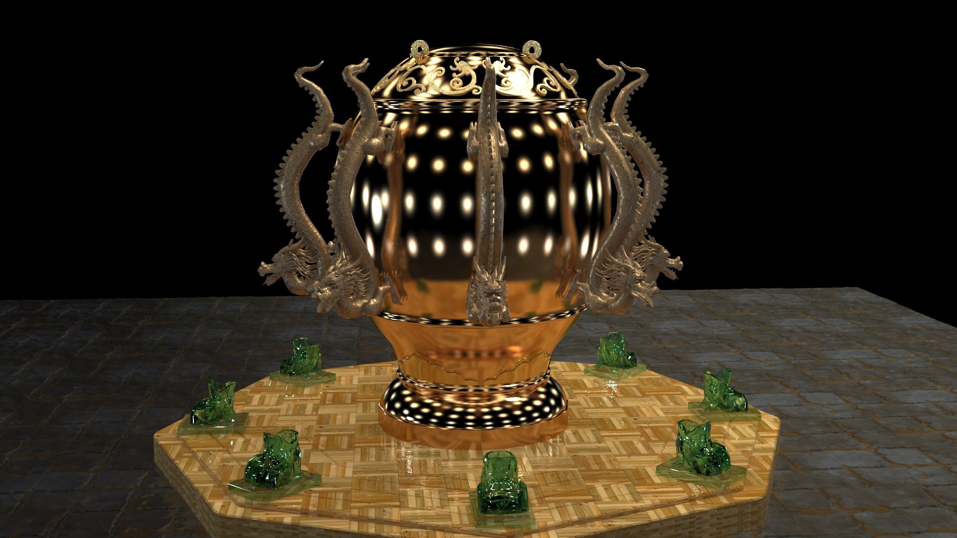 3D Chinese incense bronze burner - TurboSquid 1884374