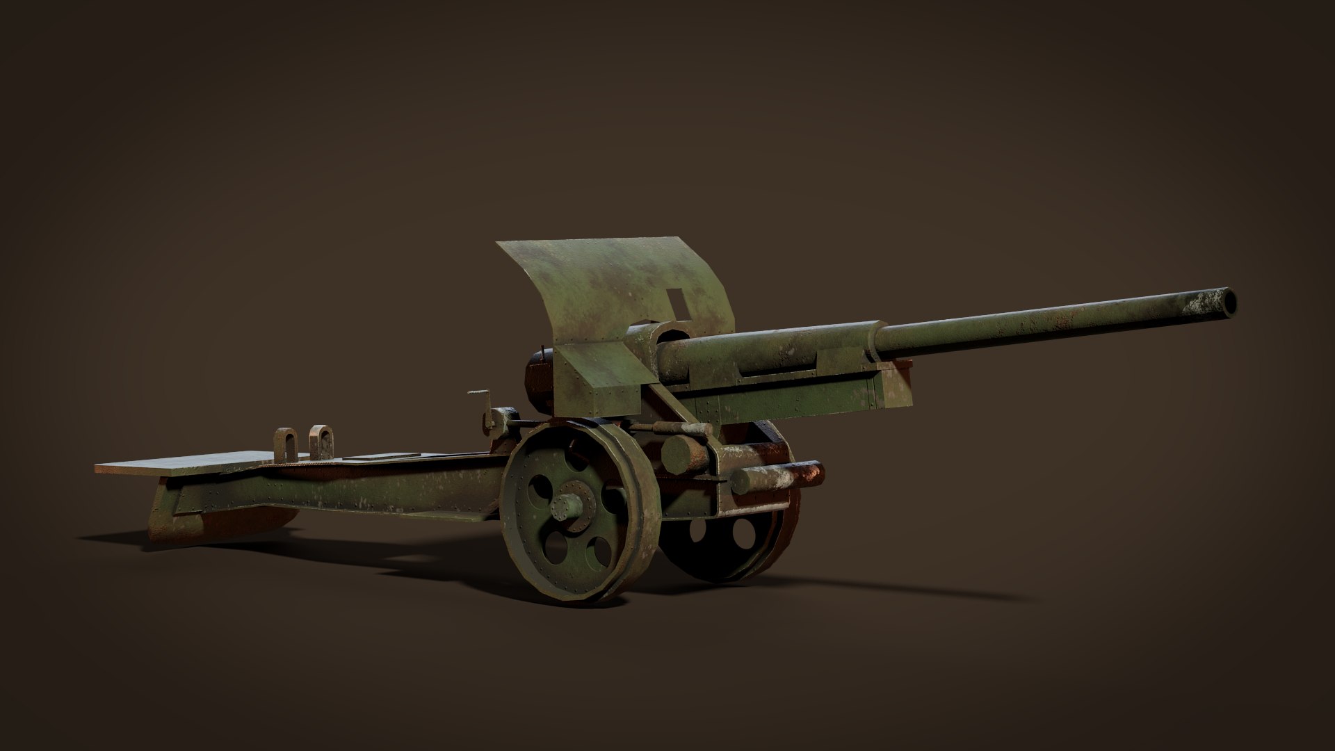 15cm kanone 16 cannon model - TurboSquid 1403971