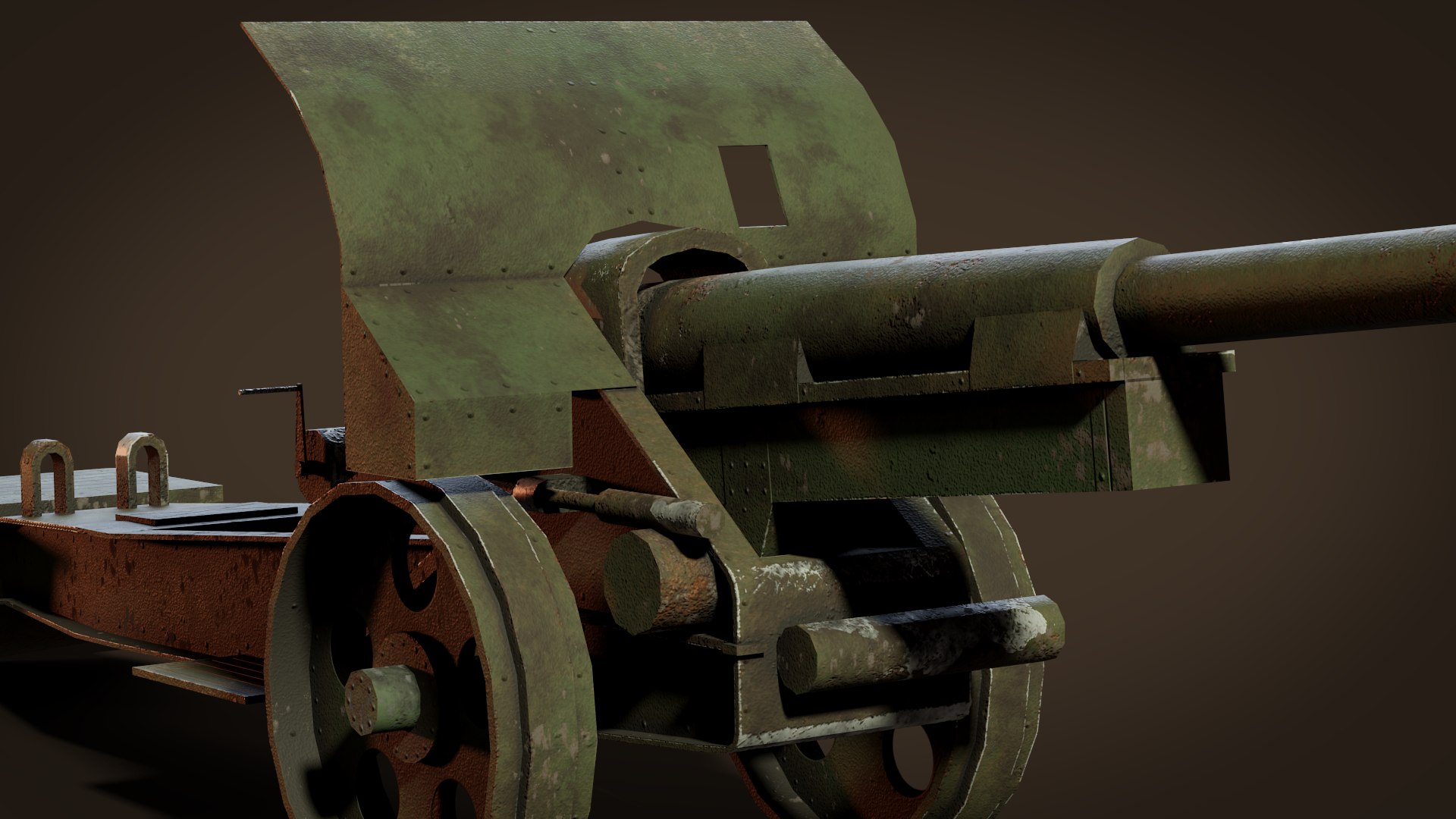 15cm kanone 16 cannon model - TurboSquid 1403971