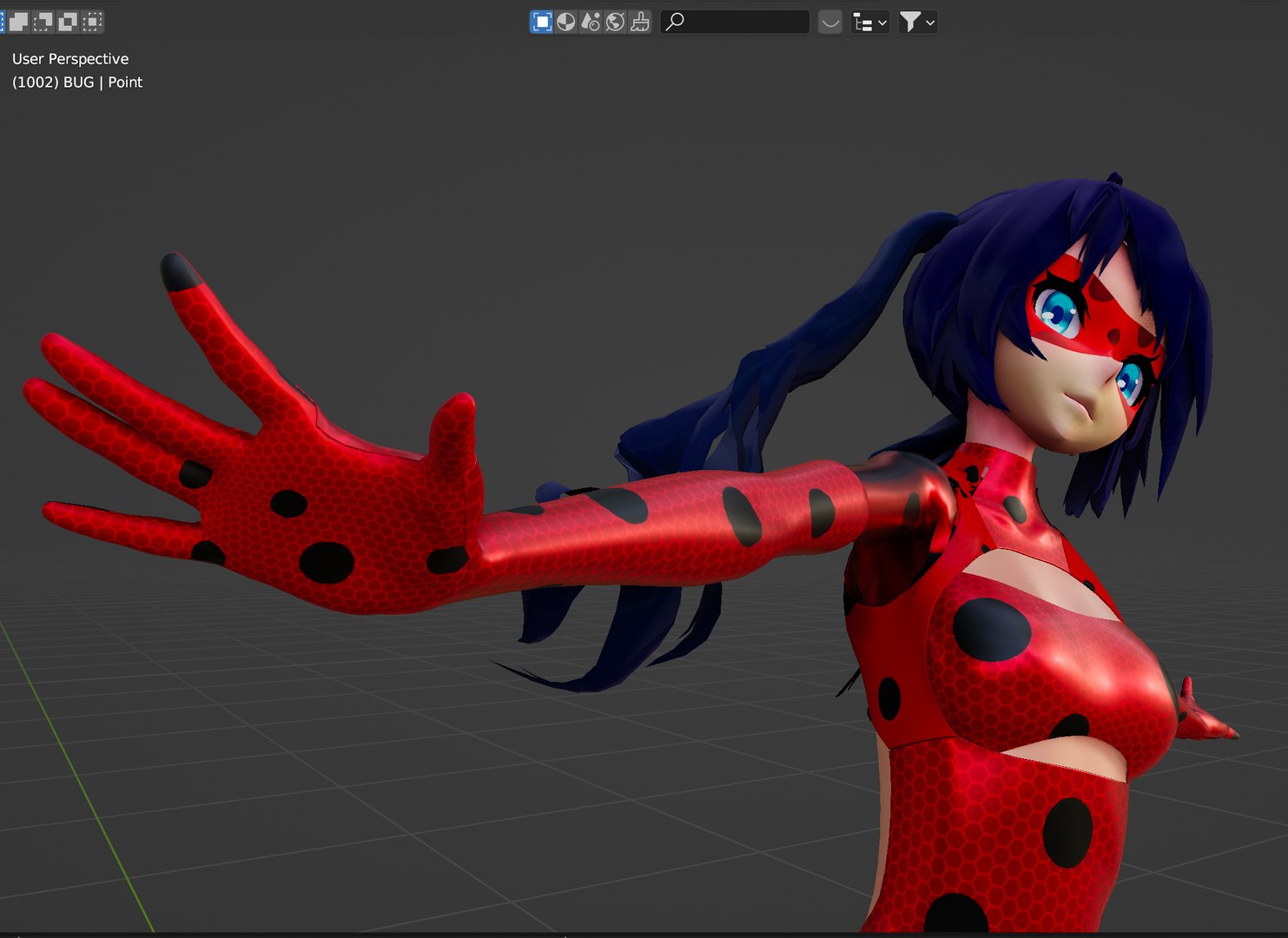 Miraculous Ladybug Rigged MMD Include 3D Model - TurboSquid 1935144