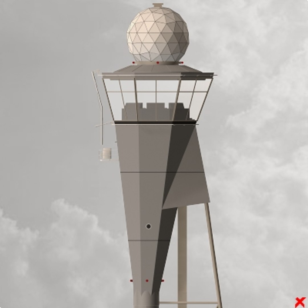 3D Control Tower - TurboSquid 368020
