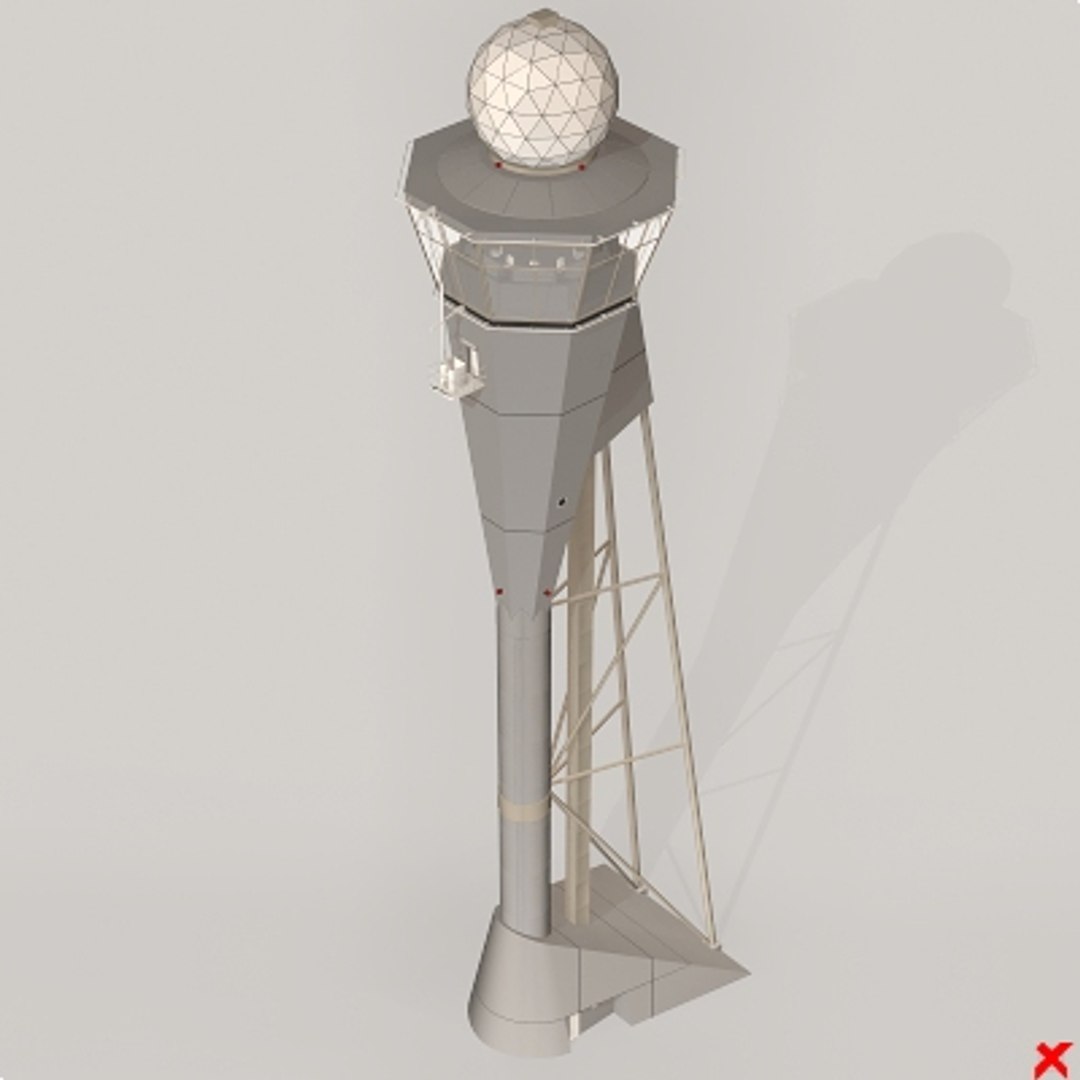 3D Control Tower - TurboSquid 368020