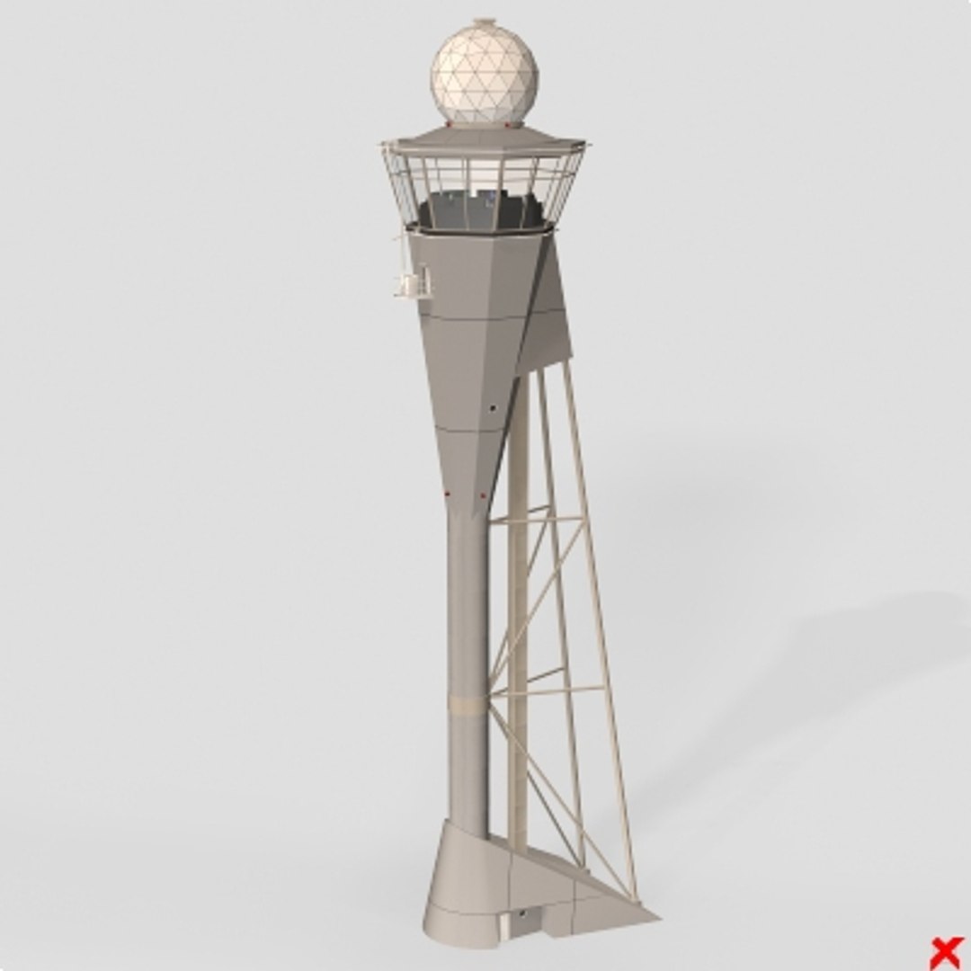 3D Control Tower - TurboSquid 368020