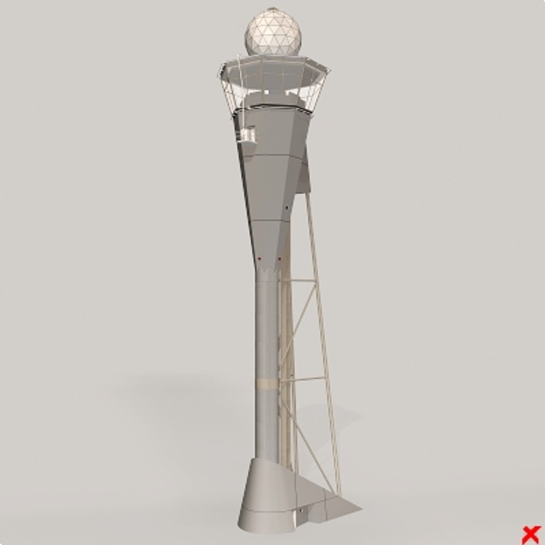 3D Control Tower - TurboSquid 368020