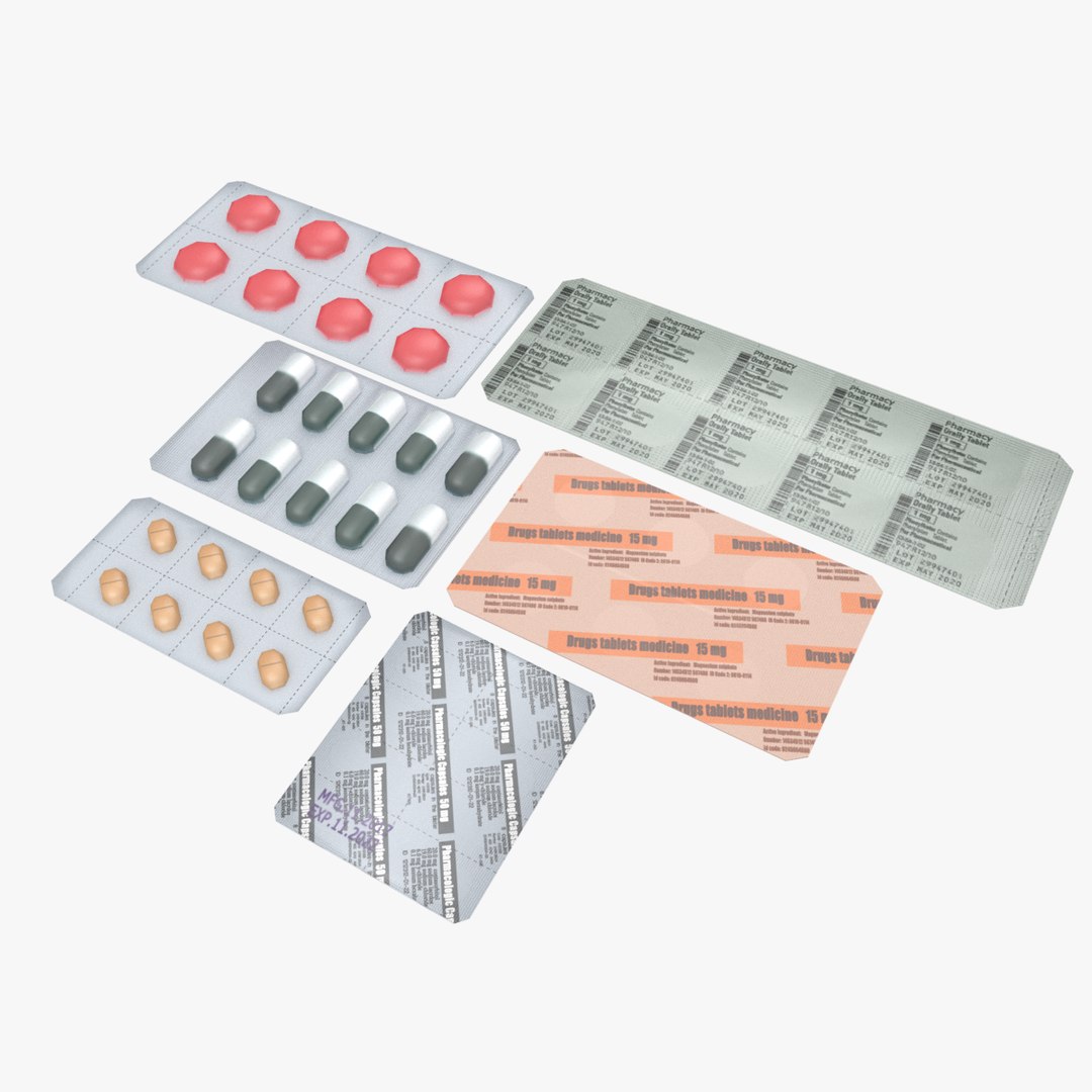 Pill capsules model - TurboSquid 1256894