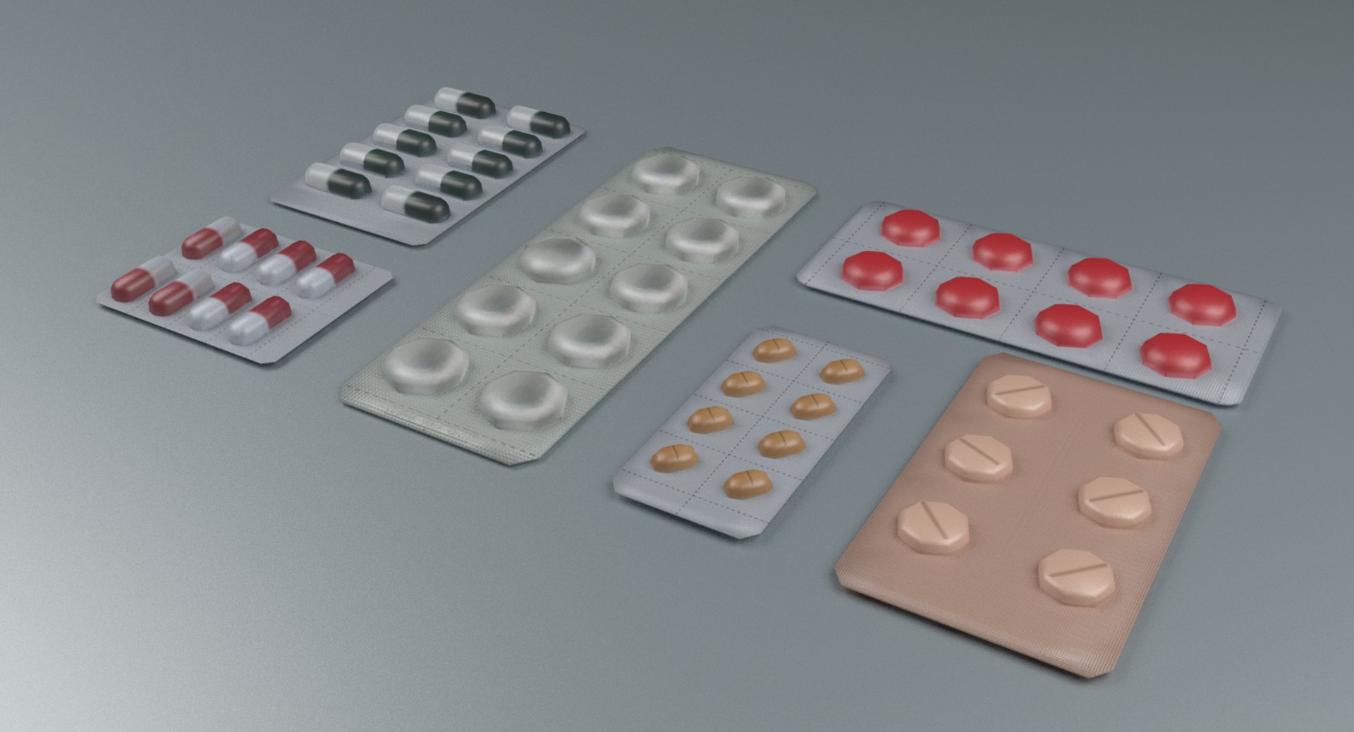 Pill capsules model - TurboSquid 1256894