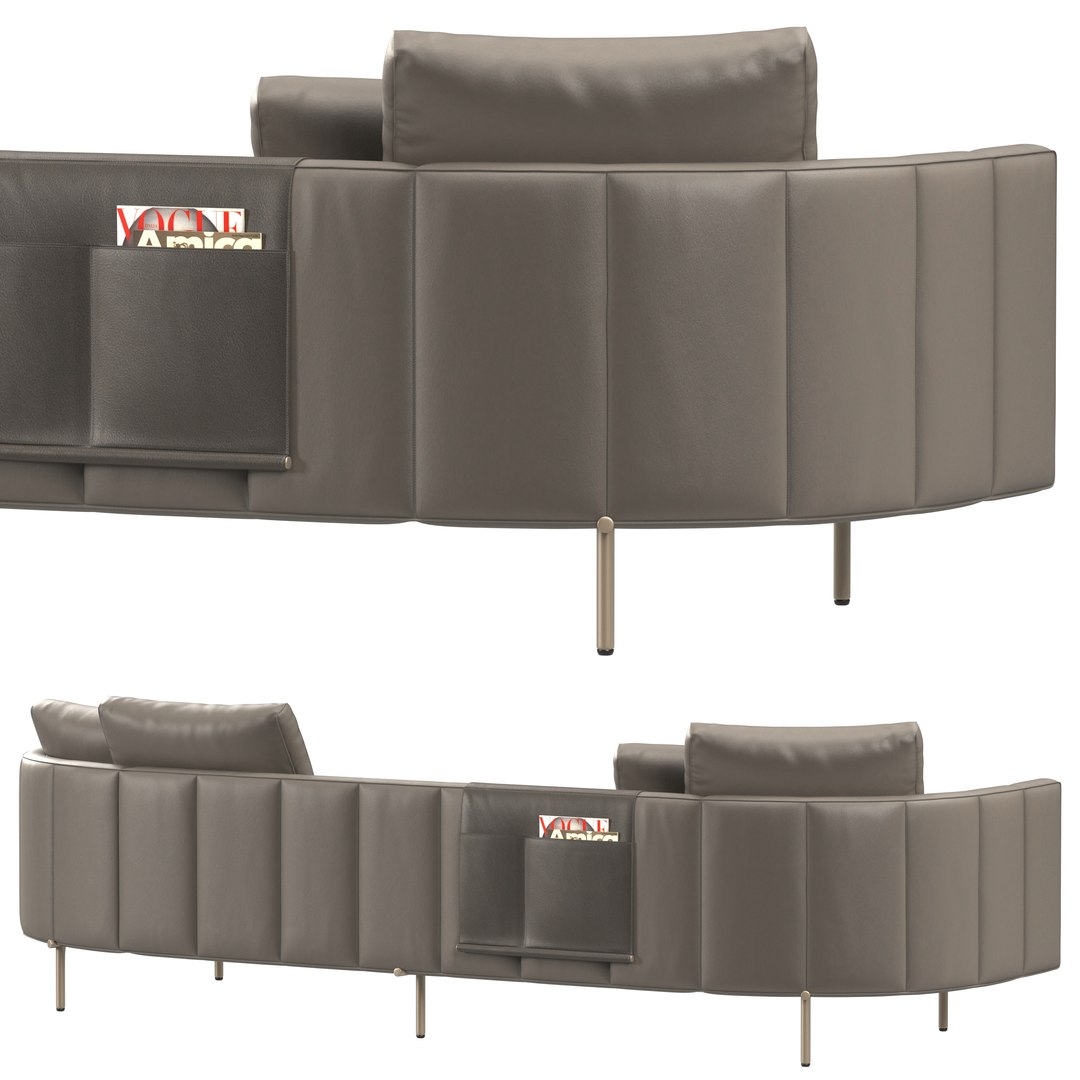 Minotti Torri 3 Seat Sofa 3D Model - TurboSquid 1815997