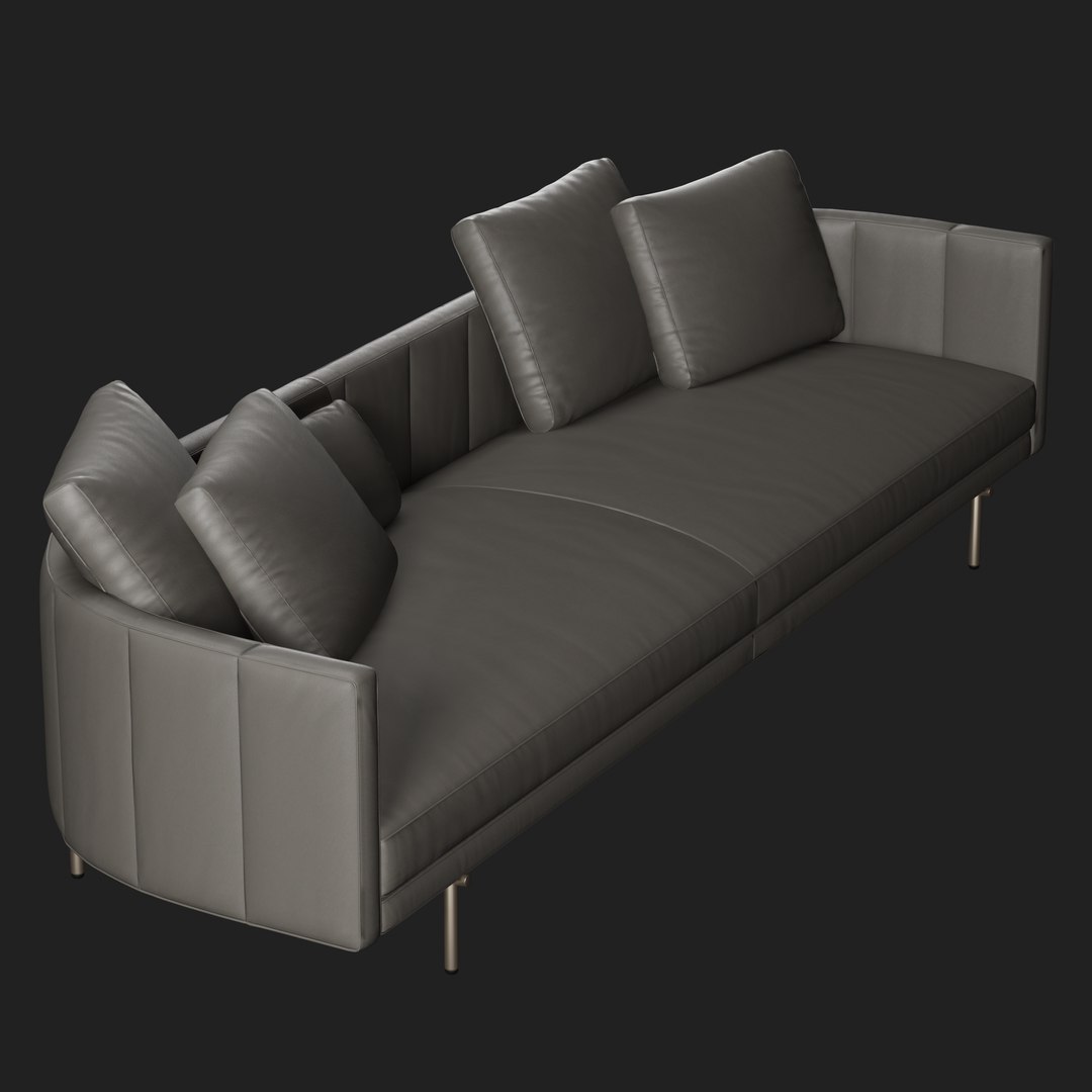 Minotti Torri 3 Seat Sofa 3D Model - TurboSquid 1815997