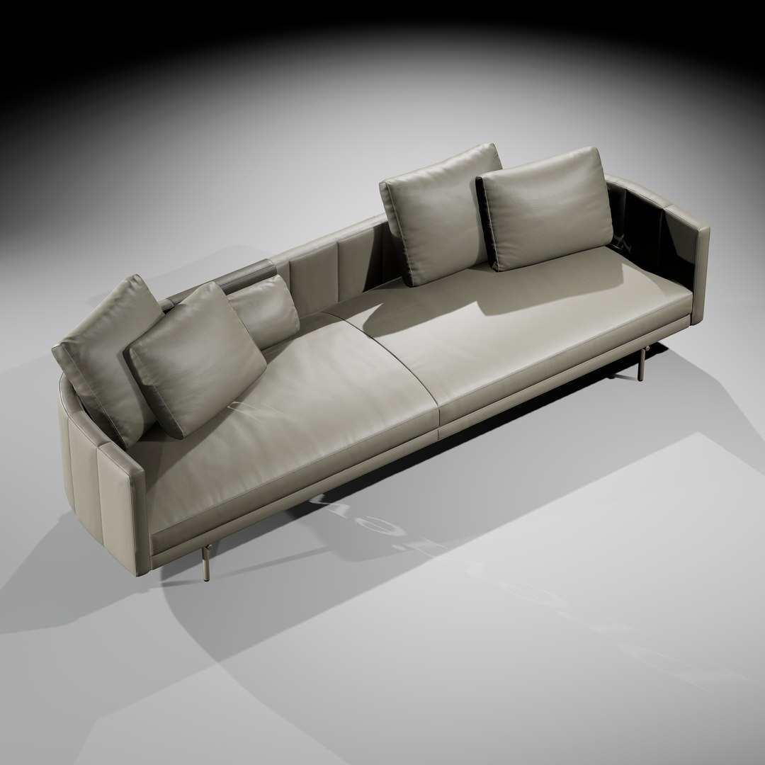 Minotti Torri 3 Seat Sofa 3D Model - TurboSquid 1815997