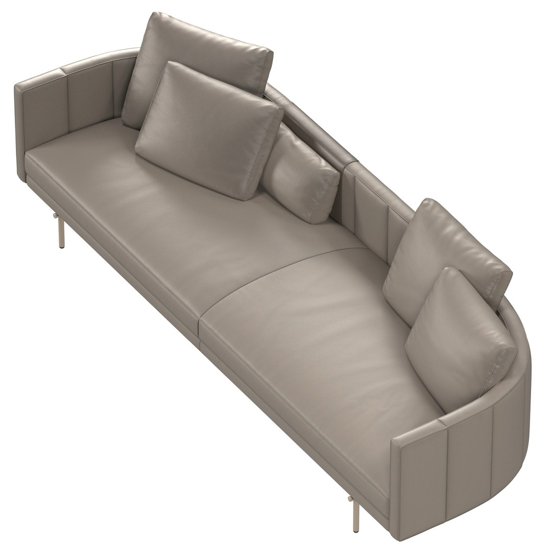 Minotti Torri 3 Seat Sofa 3D Model - TurboSquid 1815997