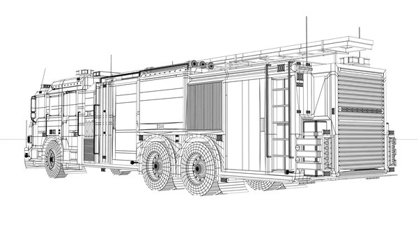 3D Rescue Fire Engine Truck 6x6 Unit model - TurboSquid 1721442