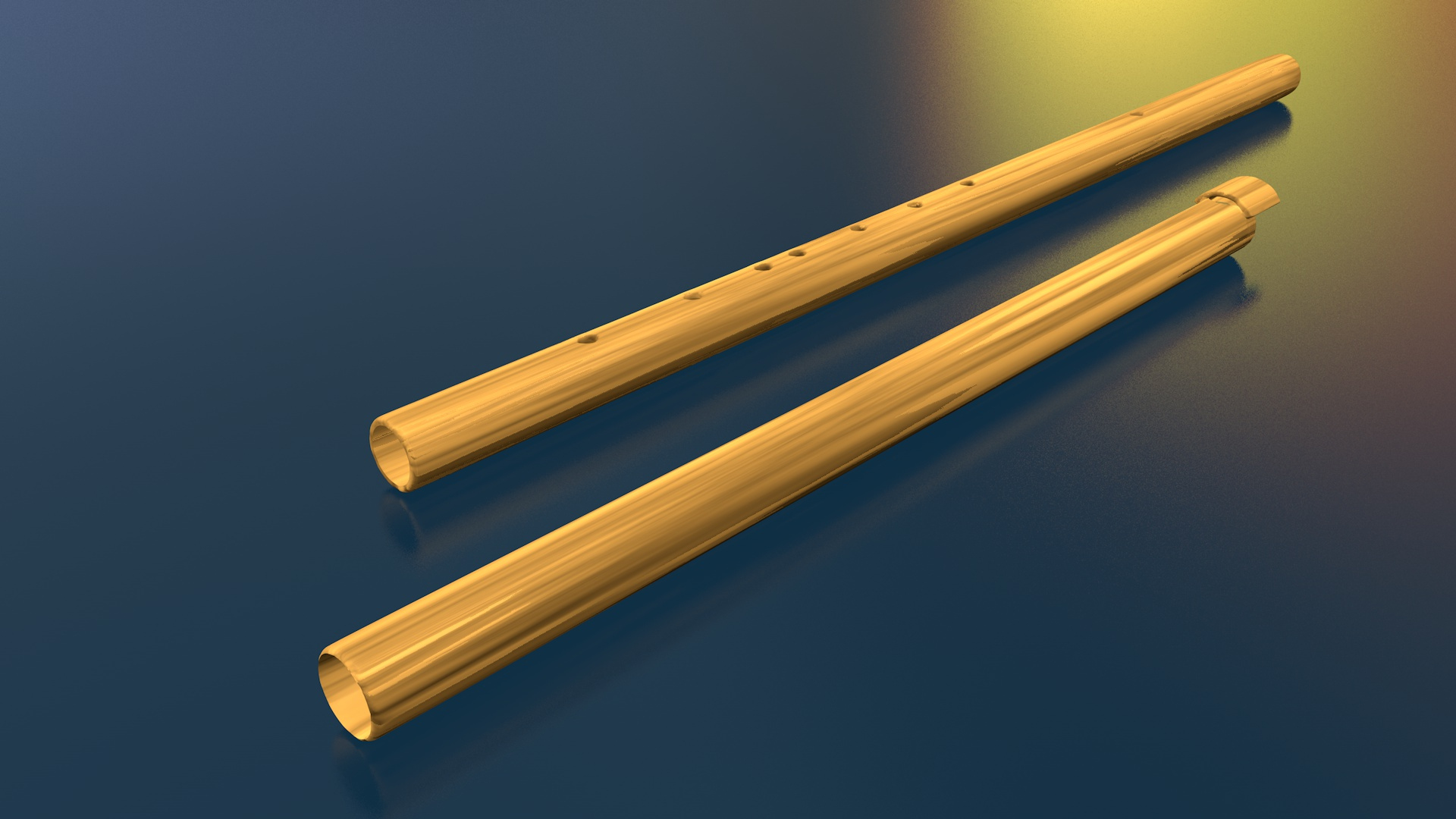 Flute 3D model - TurboSquid 1753737