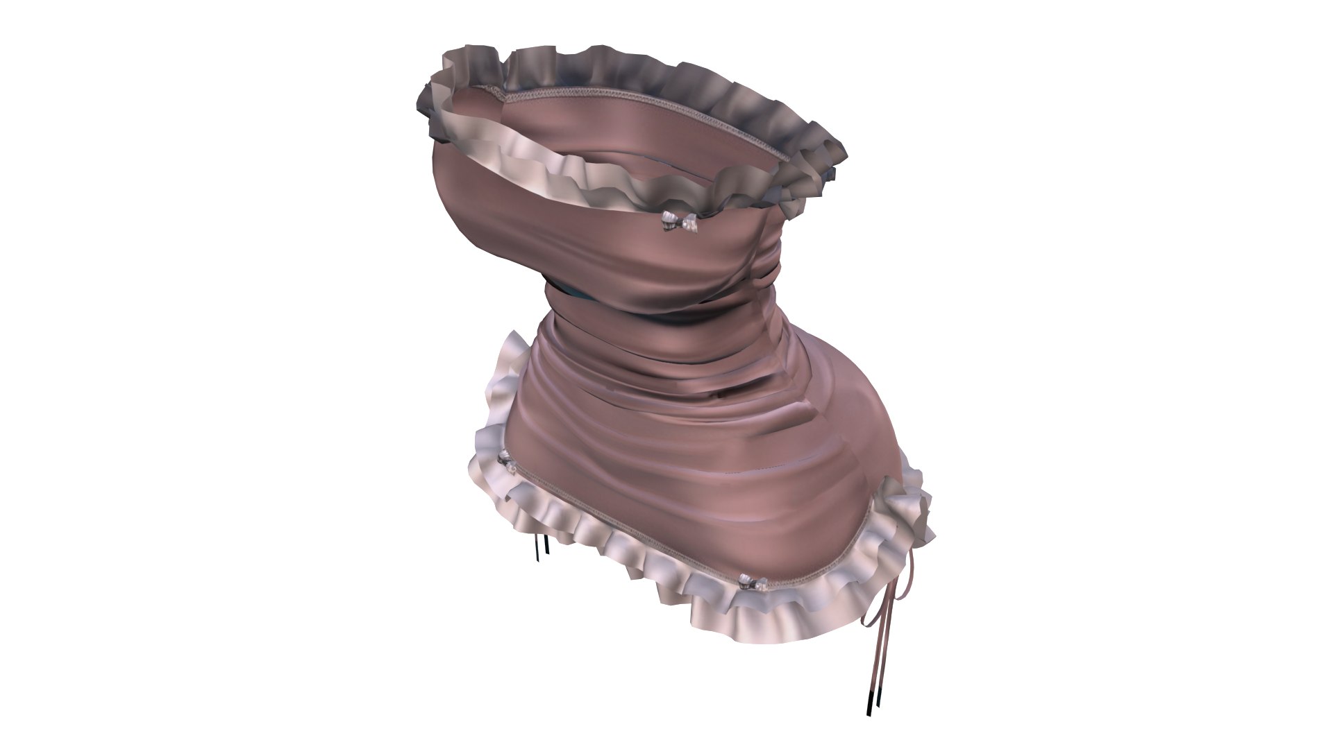 3D Model Ruffle Dress 3D Model - TurboSquid 2304604