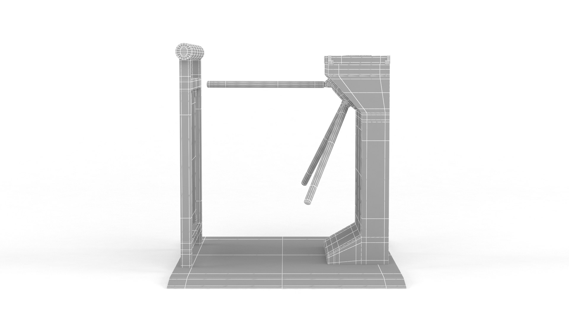 3D Turnstile Gate Model - TurboSquid 2277940