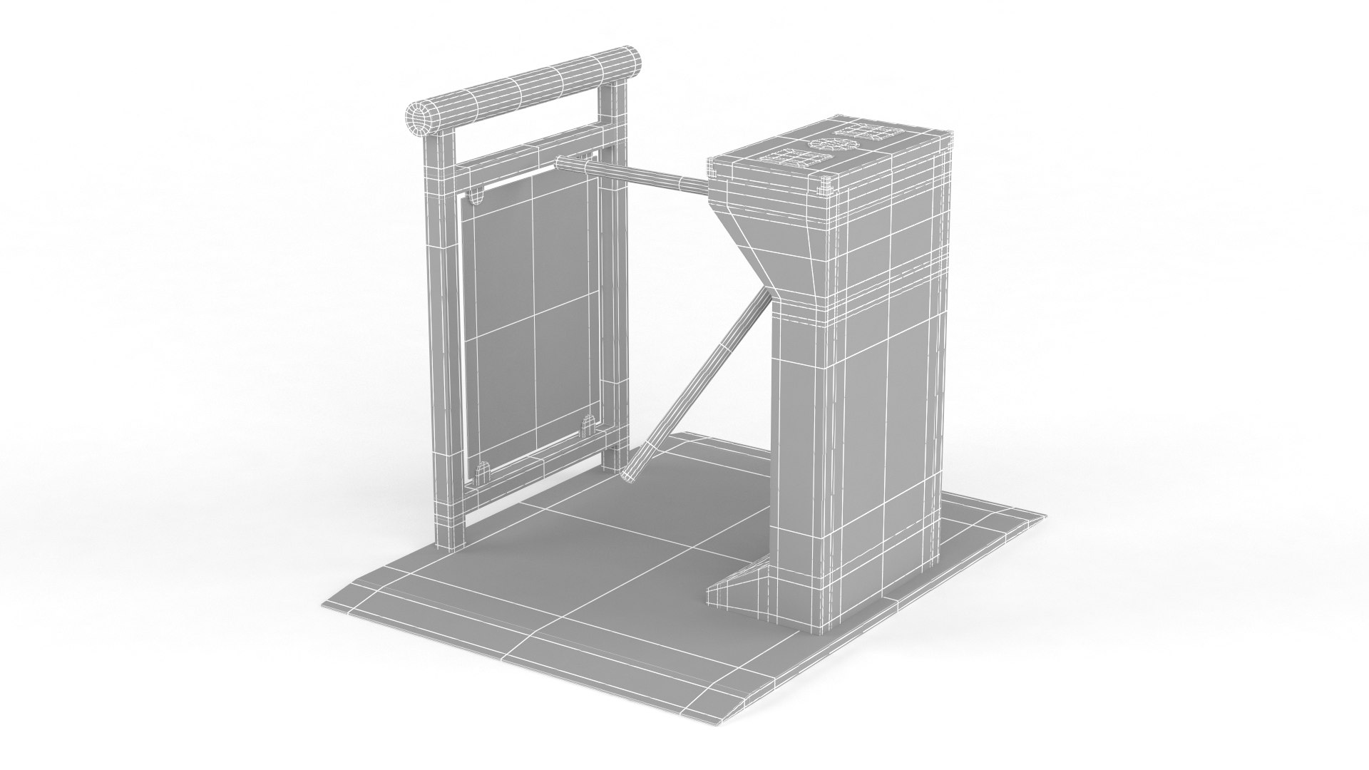 3D Turnstile Gate Model - TurboSquid 2277940