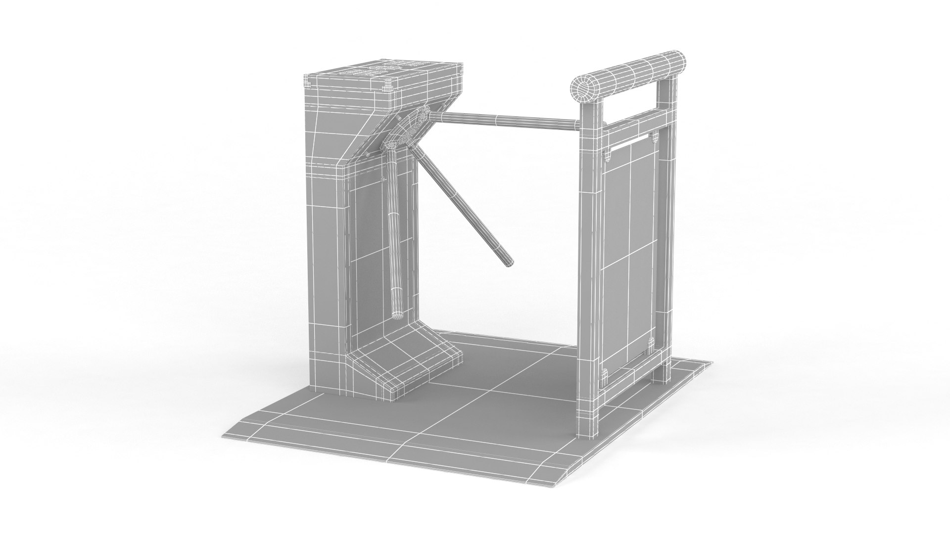 3D Turnstile Gate Model - TurboSquid 2277940