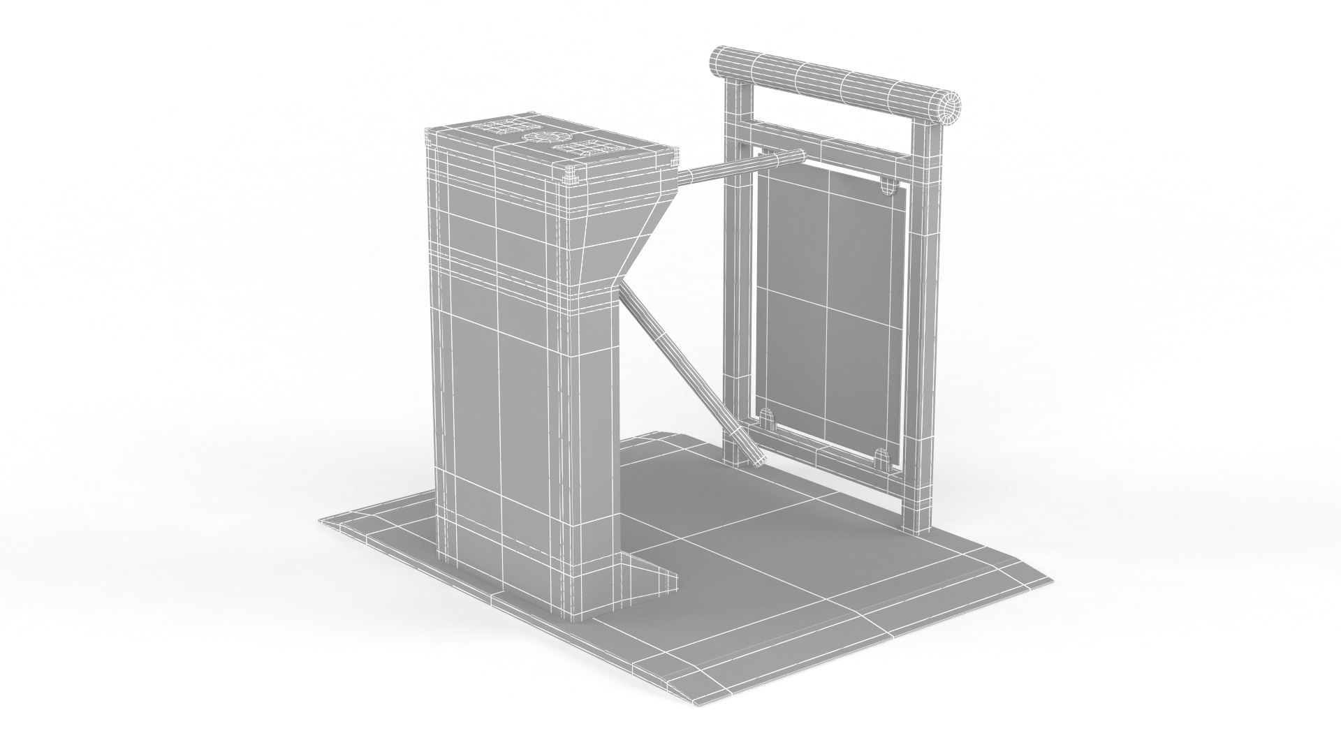 3D Turnstile Gate Model - TurboSquid 2277940