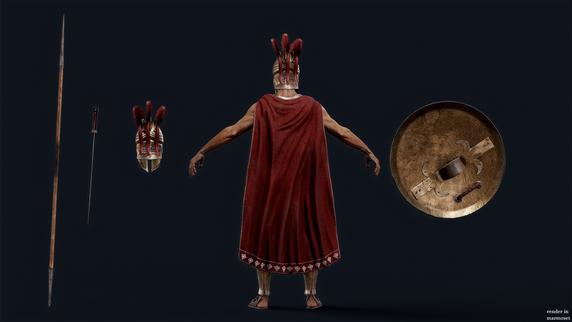 Spartan Heavy Hoplite D 3D Model - TurboSquid 2412876