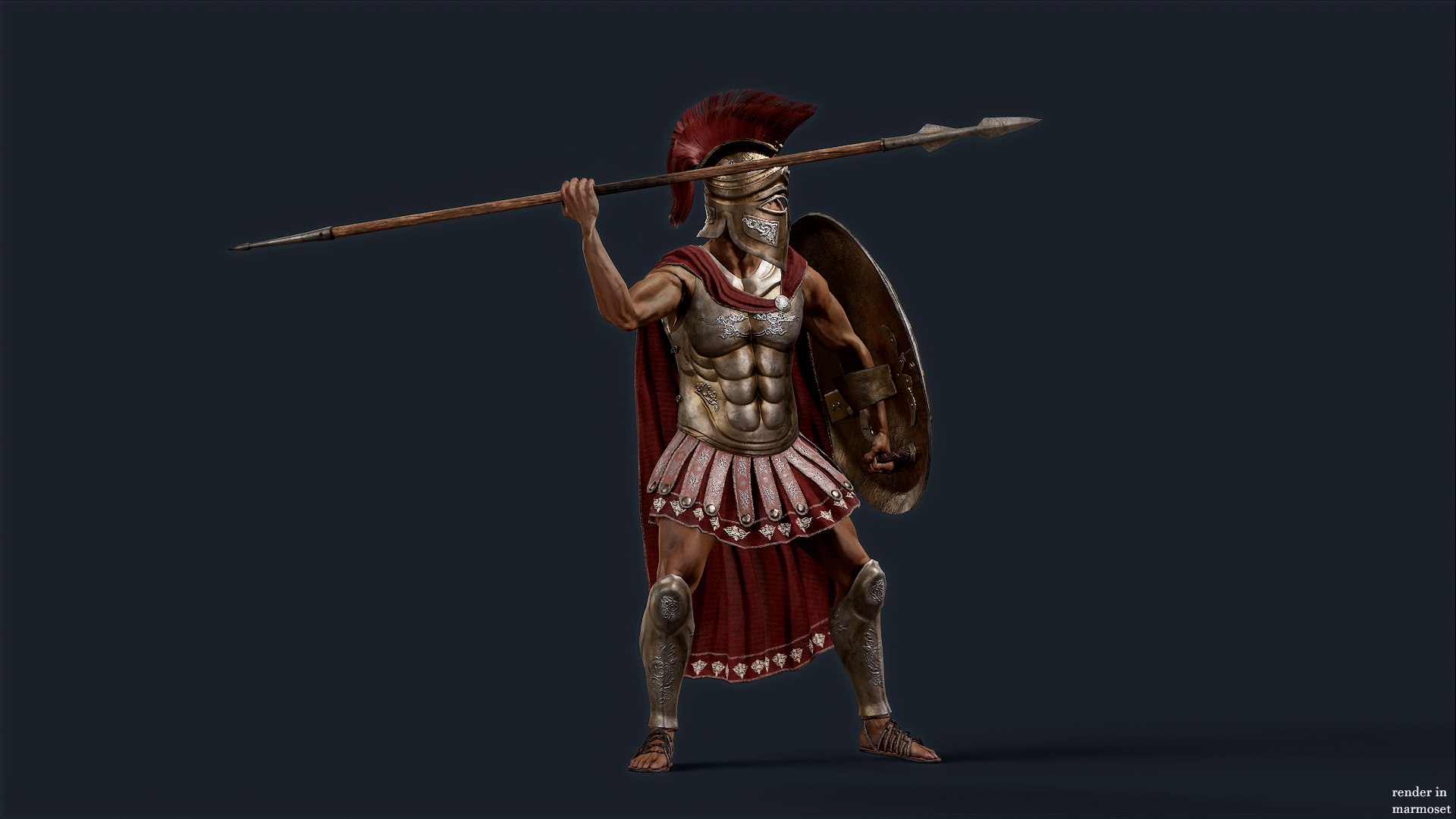 Spartan Heavy Hoplite D 3D Model - TurboSquid 2412876