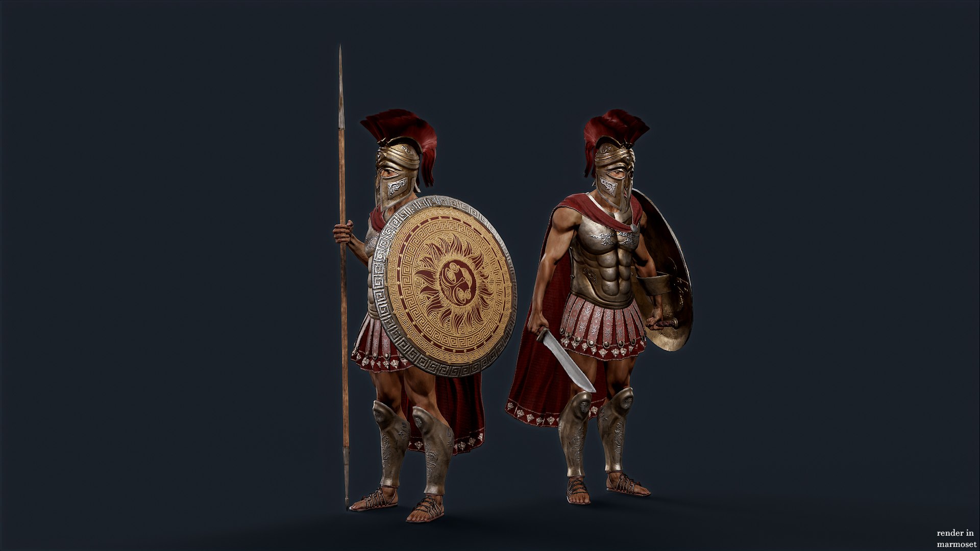 Spartan Heavy Hoplite D 3D Model - TurboSquid 2412876