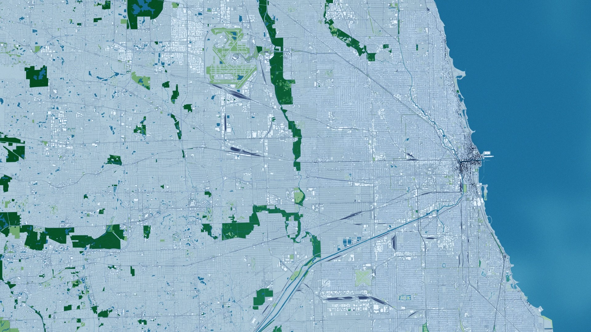 Chicago terrain city 3D - TurboSquid 1403624