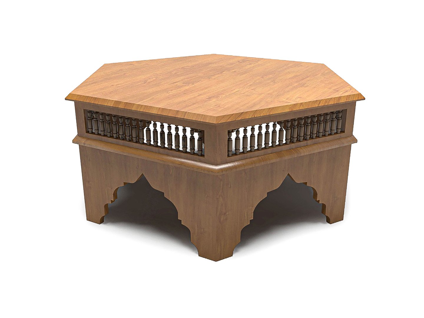 3D Islamic Mashrabiya Table - TurboSquid 2290902