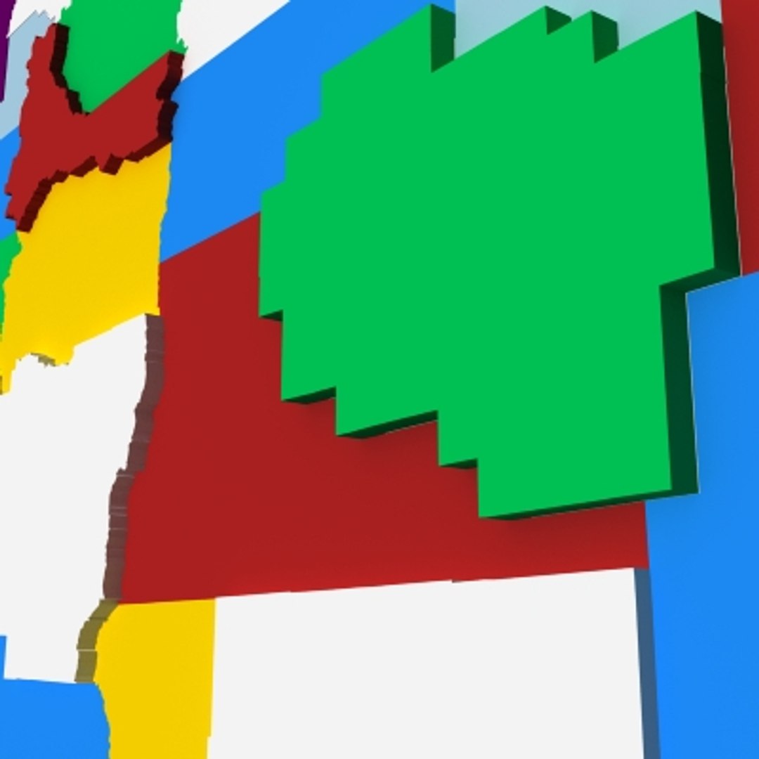 state counties 3d model