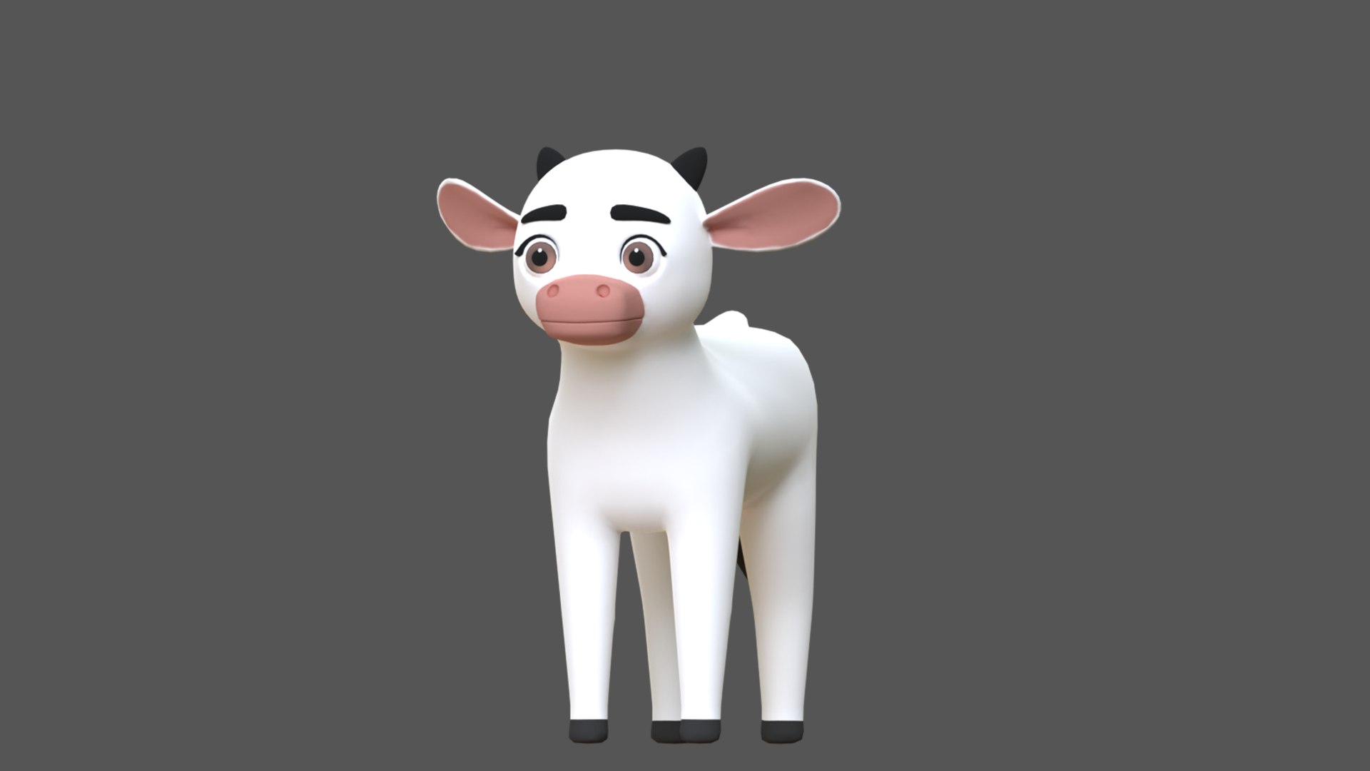 3D Calf Cartoon Character Model - TurboSquid 2215209