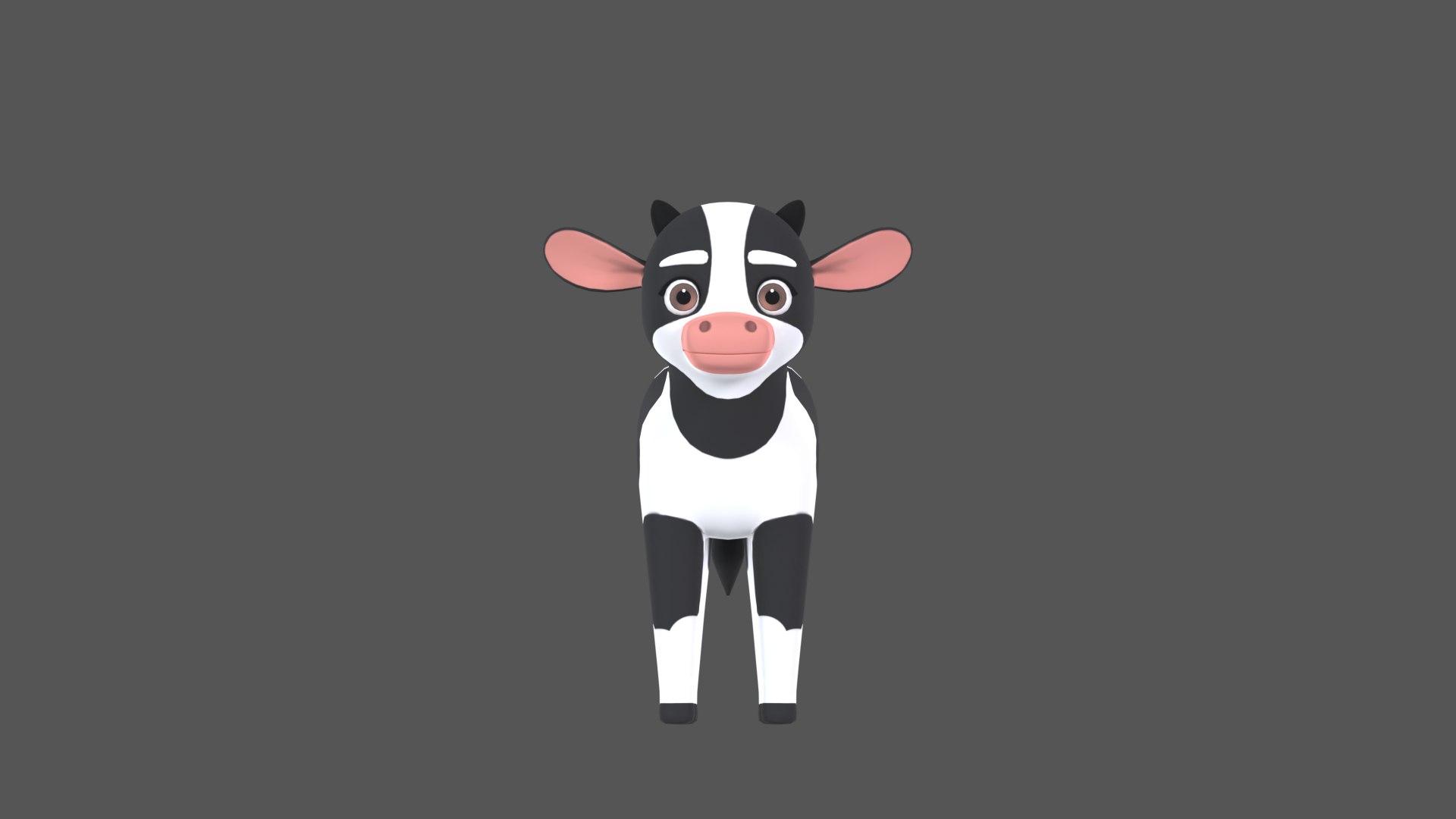 3D Calf Cartoon Character Model - TurboSquid 2215209