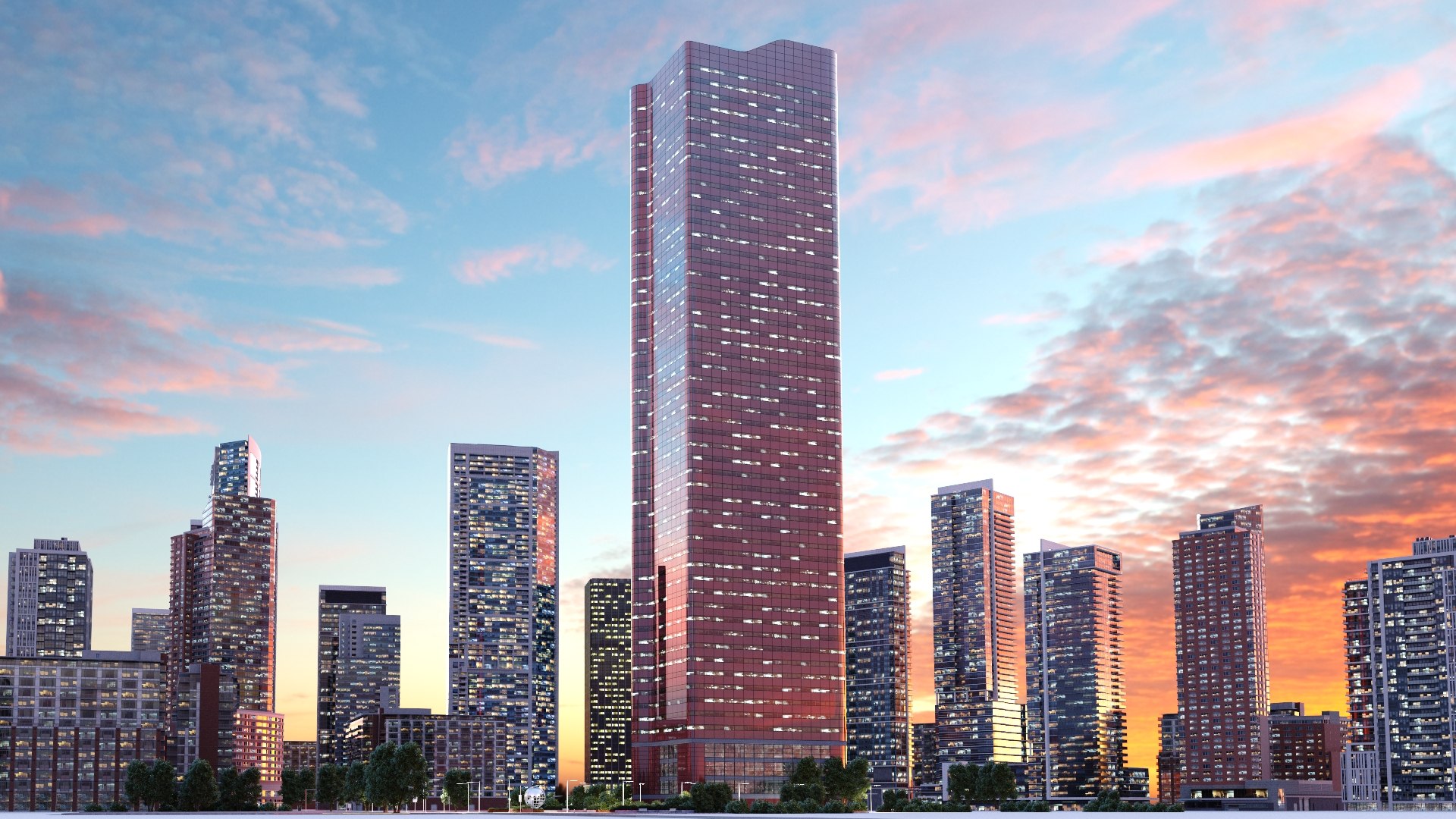 First Canadian Place V10 Lowpoly 3D - TurboSquid 1789279