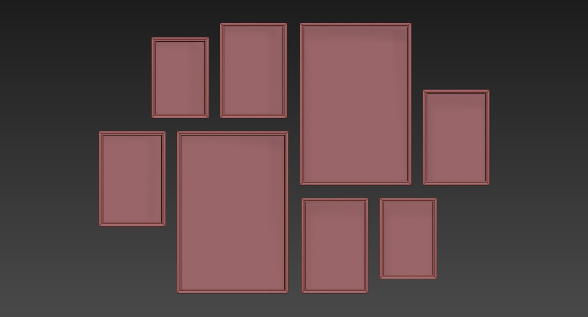 Picture Frames 3D Model - TurboSquid 1421786