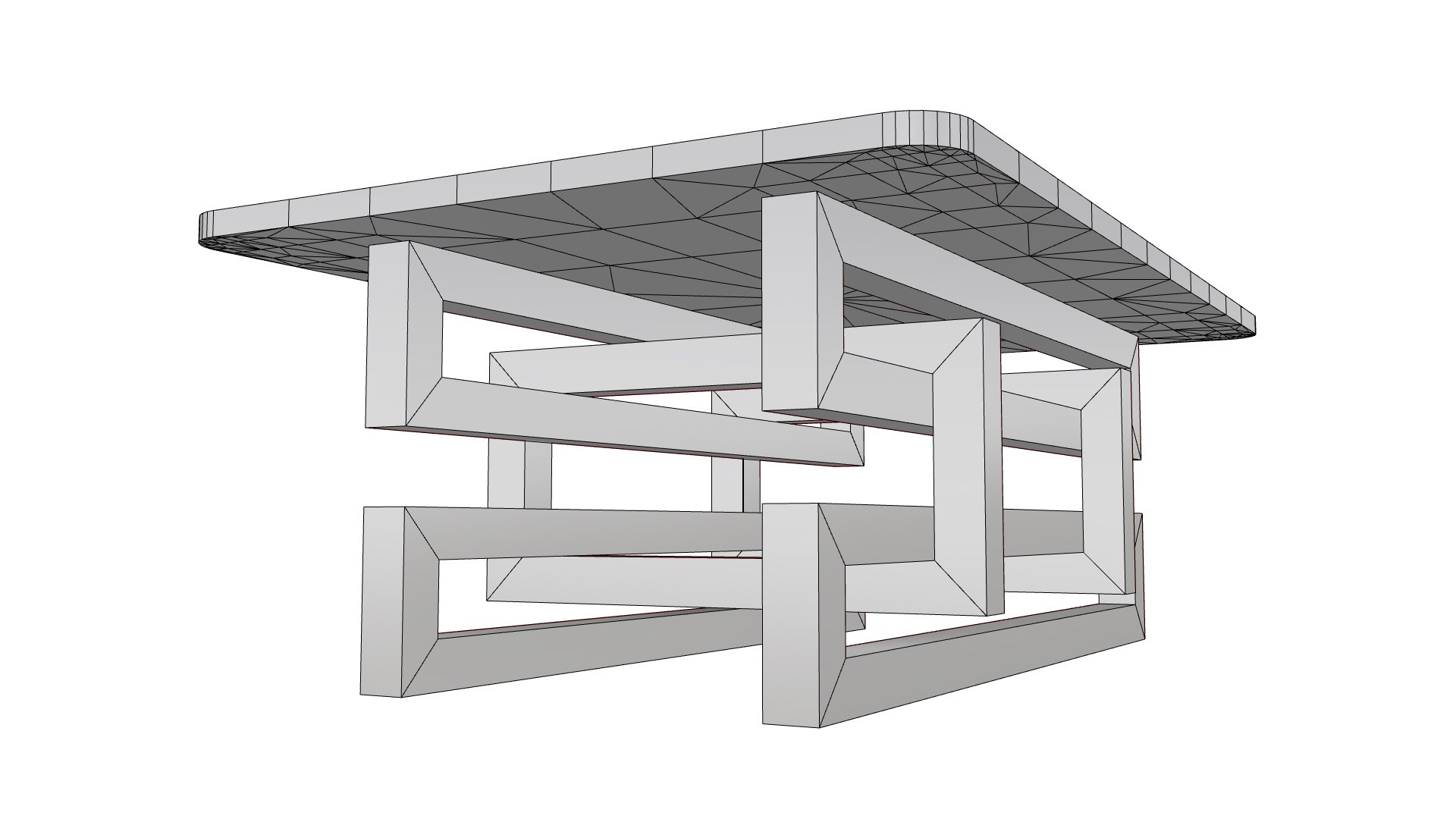 Steel Chains Table 3D - TurboSquid 2183739
