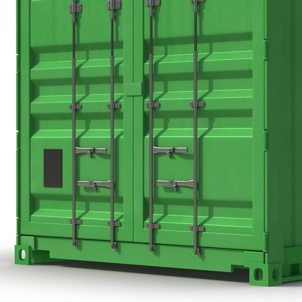 collapsible iso container green 3d max