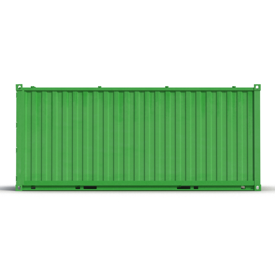 Collapsible Iso Container Green 3d Max