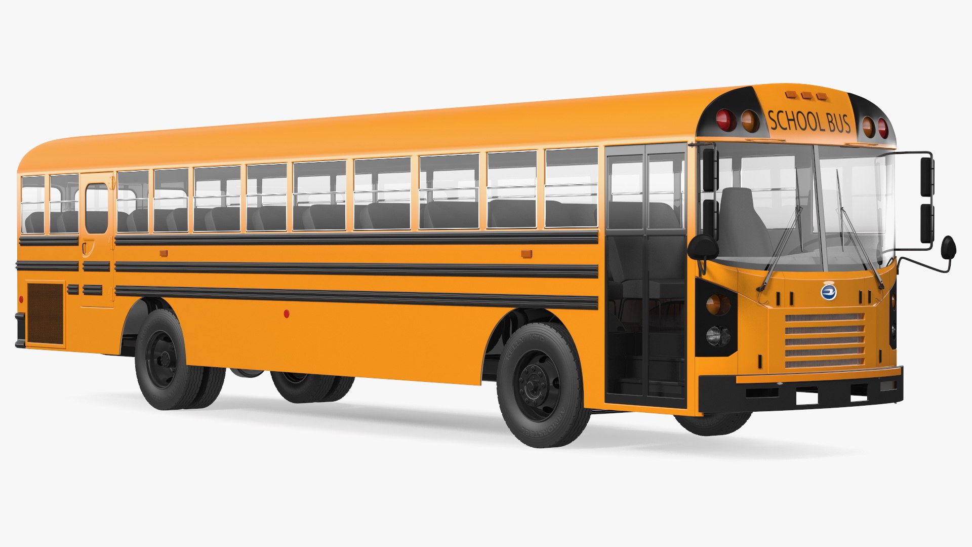 Blue Bird TX3 School Bus Rigged 3D Model - TurboSquid 1768864
