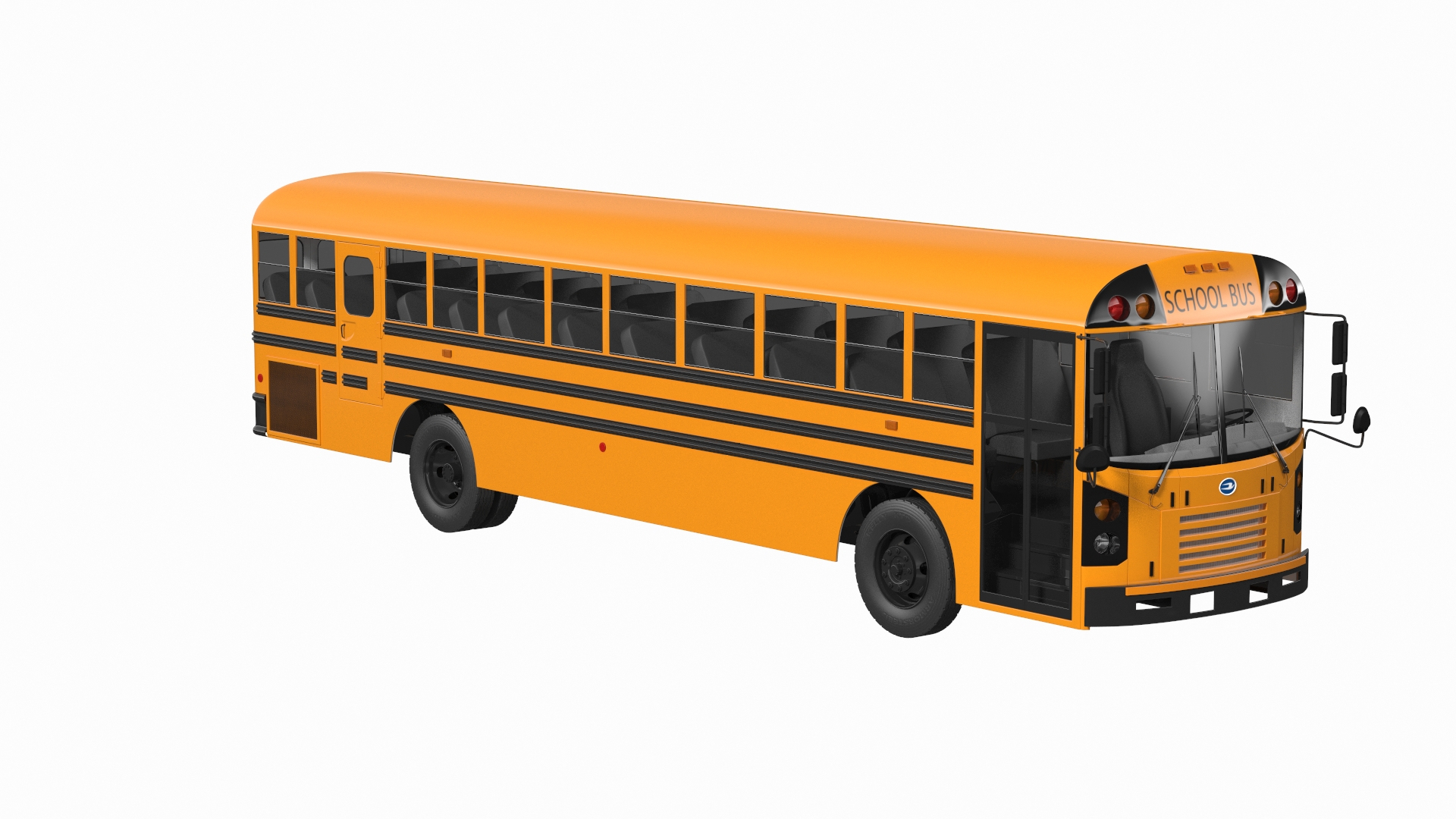 Blue Bird TX3 School Bus Rigged 3D Model - TurboSquid 1768864
