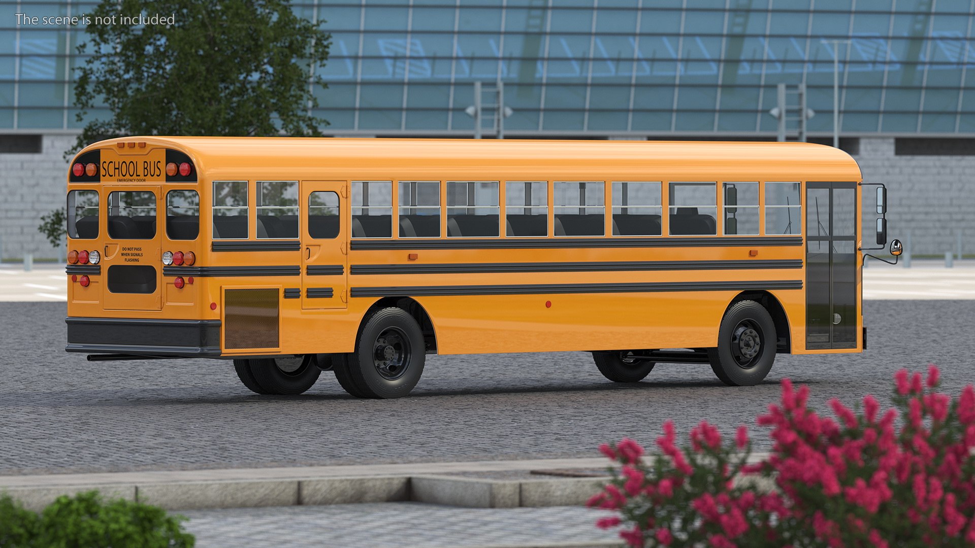 Blue Bird TX3 School Bus Rigged 3D Model - TurboSquid 1768864